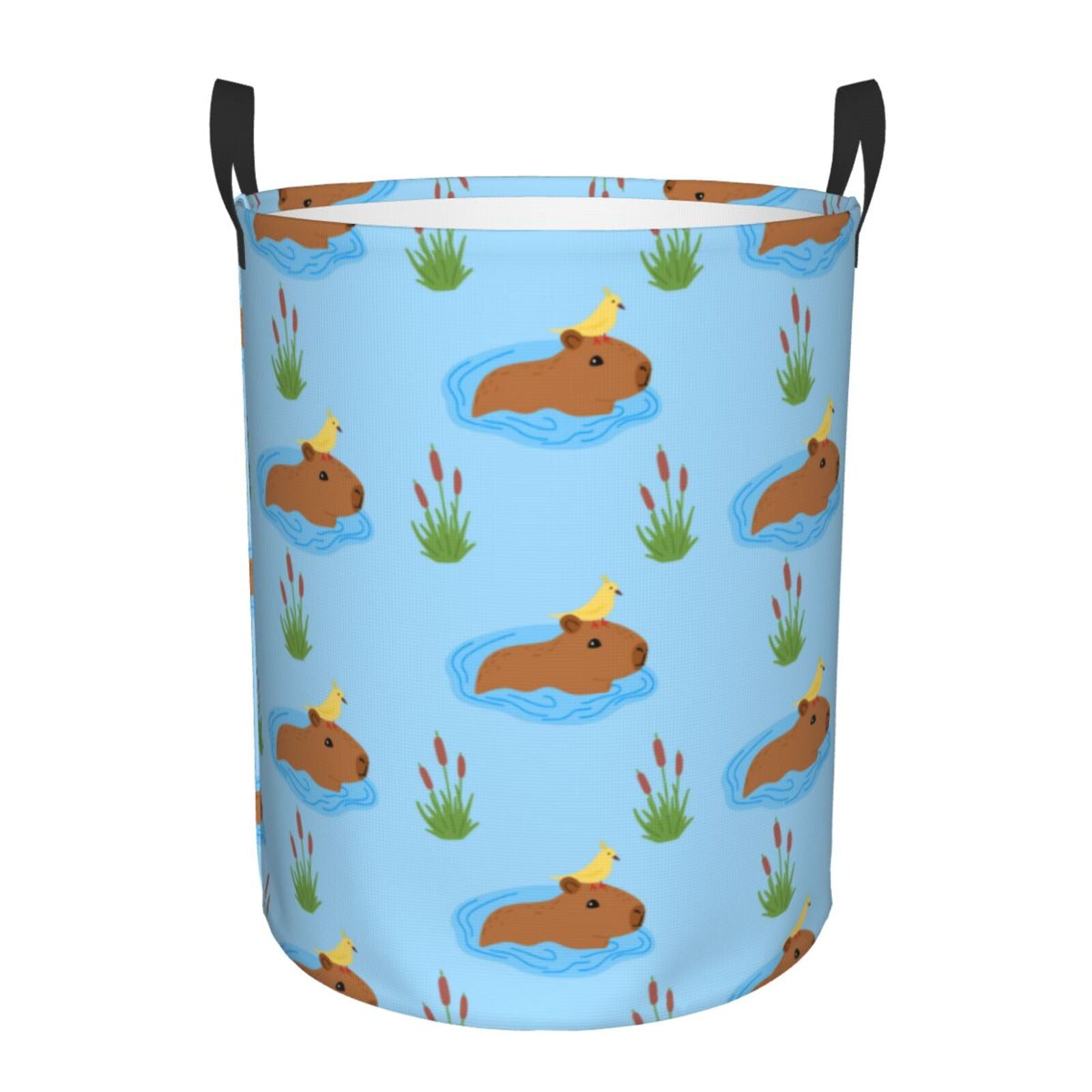 Laundry Basket, Cute Capybaras Bird Waterproof Laundry Hamper With ...