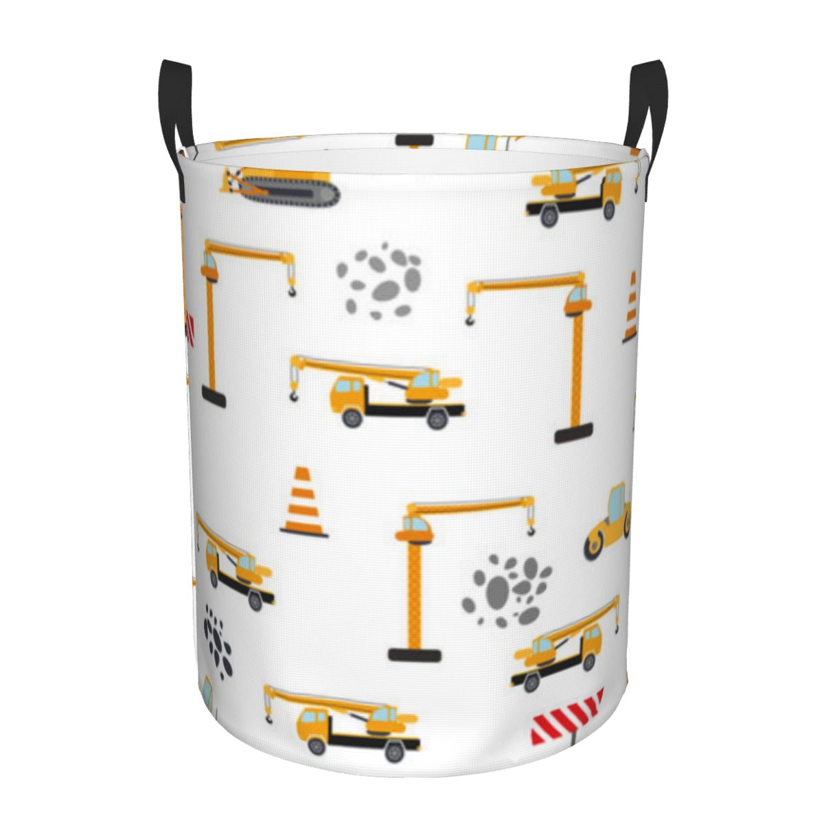 Laundry Basket Cute Car Dump Truck Print Cloth Folding Dirty Clothes ...