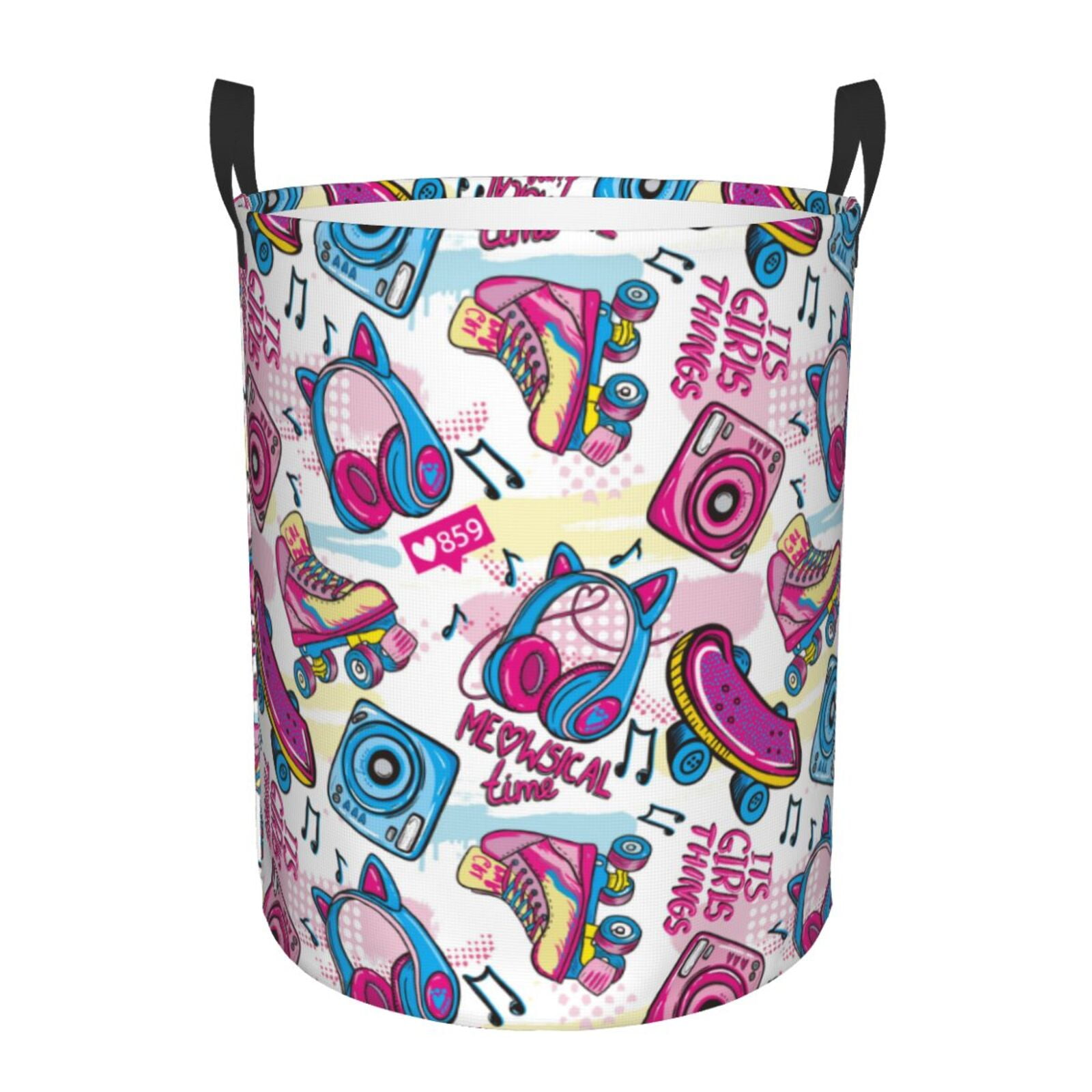 Laundry Basket, Cute Cartoon Skateboard Shoes Waterproof Laundry Hamper ...