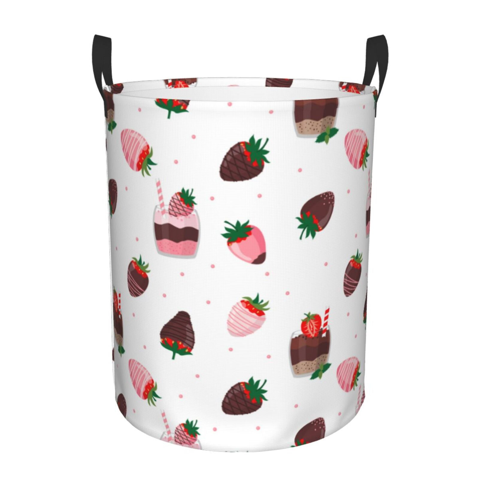 Laundry Basket, Cute Chocolate Strawberry Waterproof Laundry Hamper ...