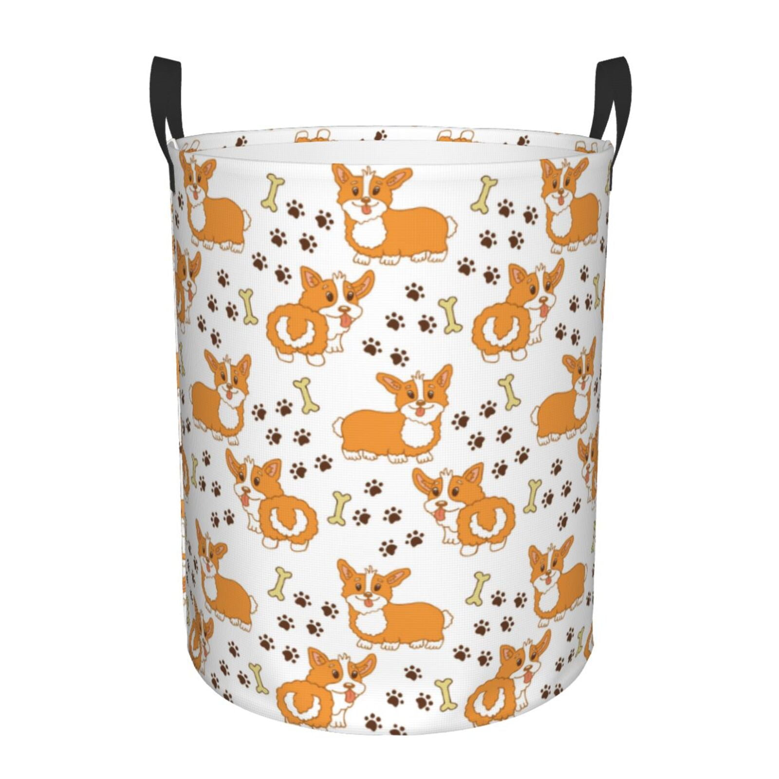 Laundry Basket, Cute Corgi Dog Funny_E Waterproof Laundry Hamper With ...