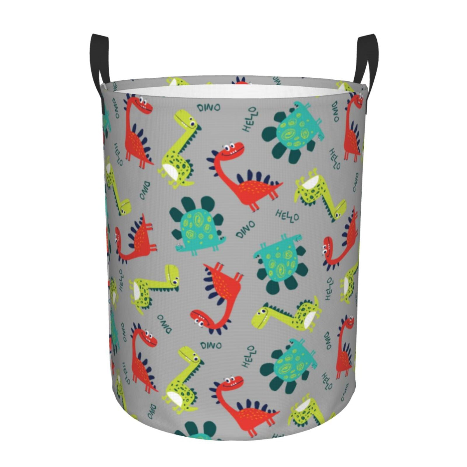 Laundry Basket, Cute Dinosaur Waterproof Laundry Hamper With Padded ...