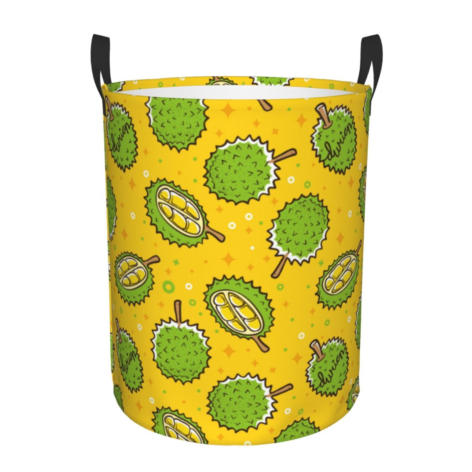 Laundry Basket, Cute Durian Starry Sky Yellow Waterproof Laundry Hamper ...