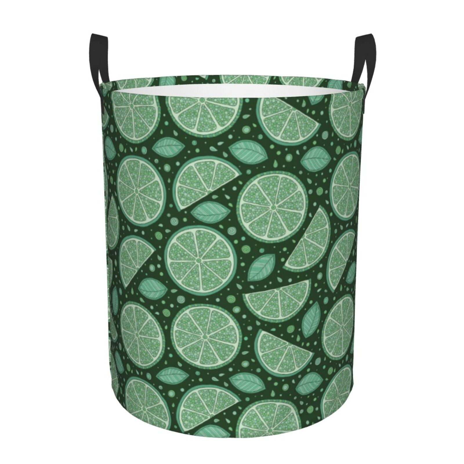 Laundry Basket, Cute Lime Green Waterproof Laundry Hamper With Padded ...