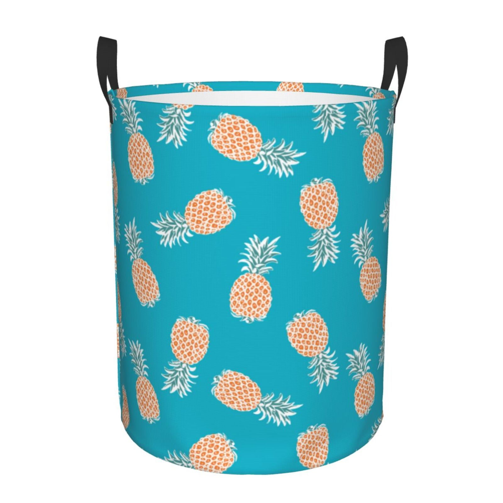 Laundry Basket, Cute Pineapple Azure Waterproof Laundry Hamper With ...