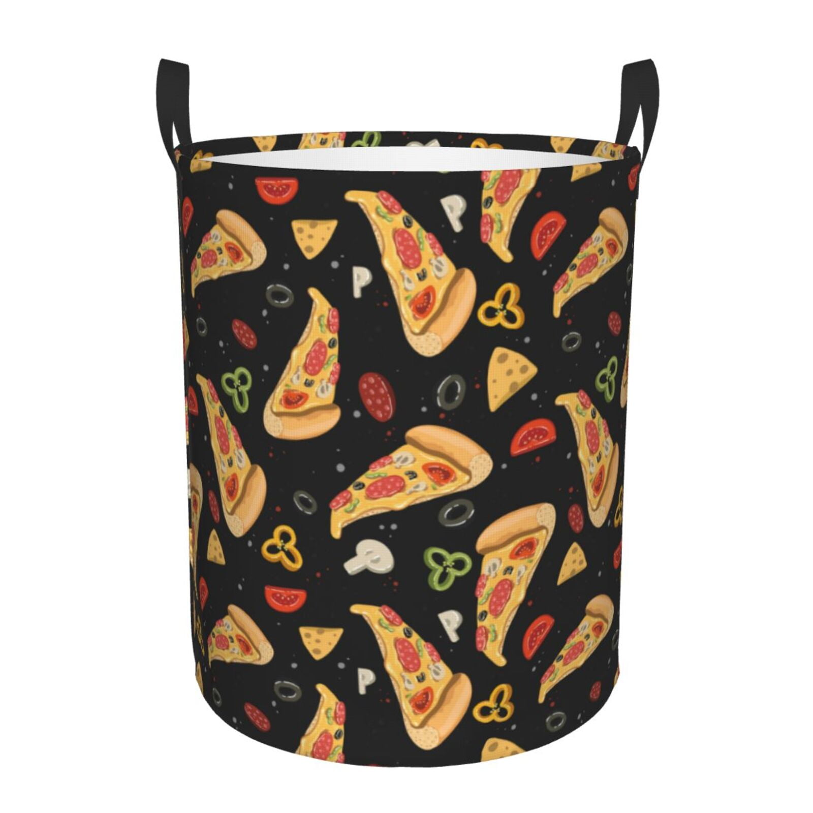 Laundry Basket, Cute Pizza Cheese Pepper Waterproof Laundry Hamper With ...