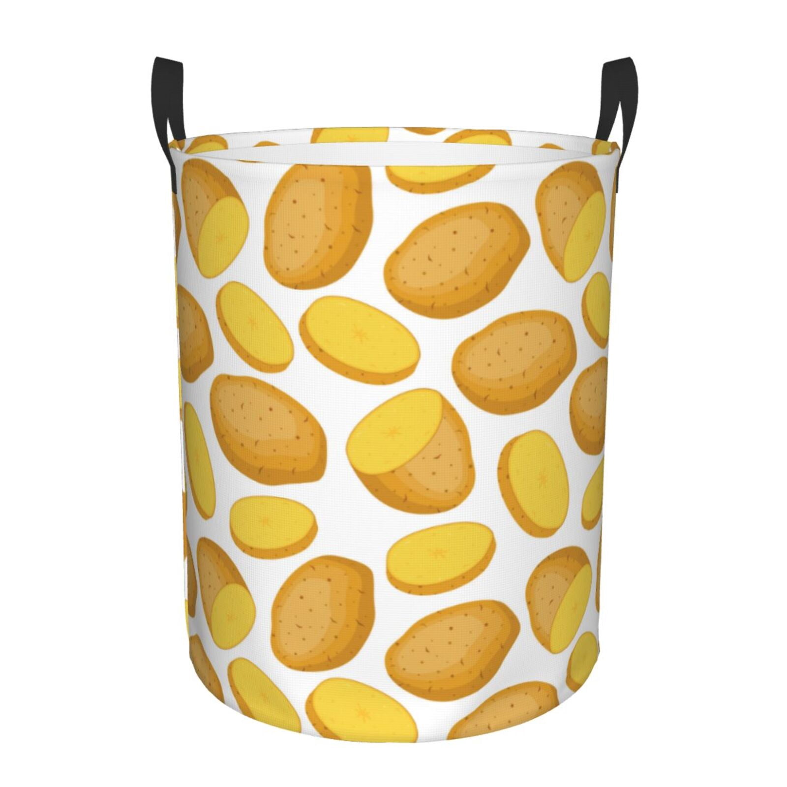 Laundry Basket, Cute Potato Waterproof Laundry Hamper With Padded ...