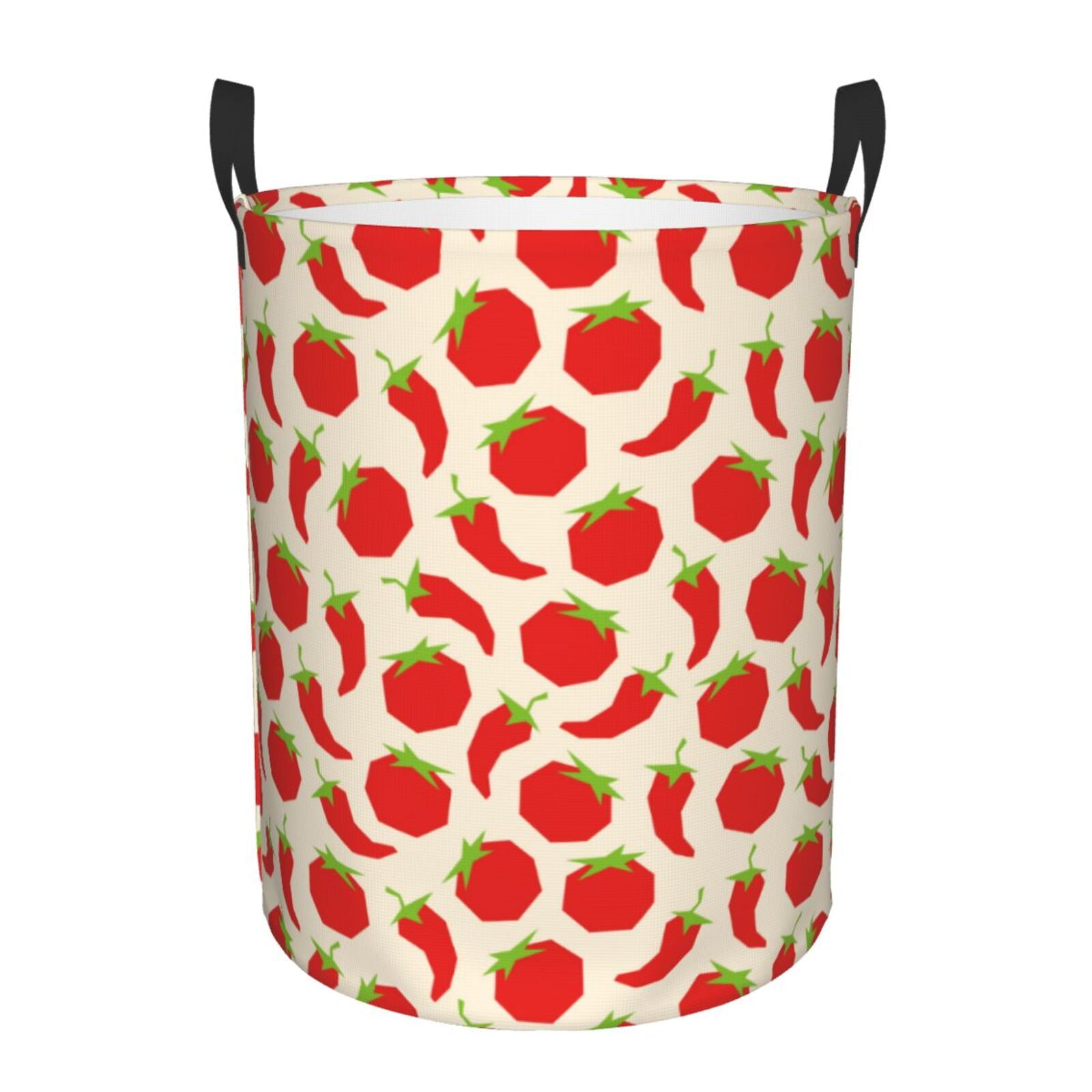 Laundry Basket, Cute Red Tomato Pepper Waterproof Laundry Hamper With ...