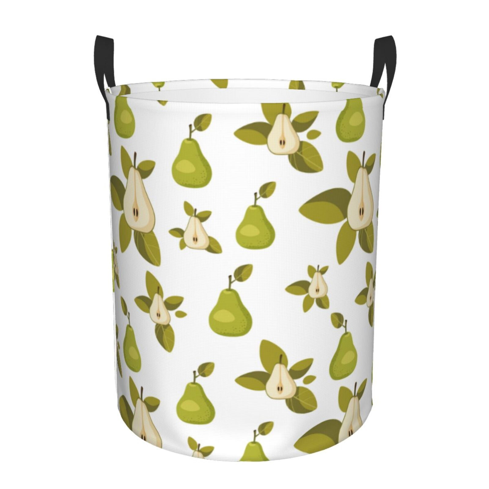 Laundry Basket, Cute Sea Green Pear Waterproof Laundry Hamper With ...