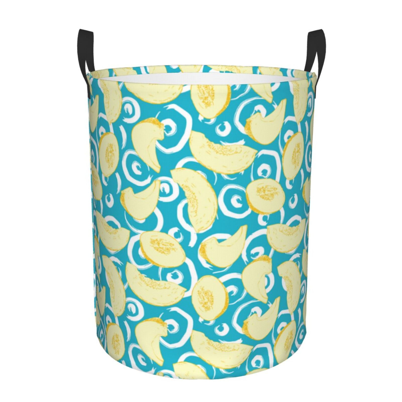 Laundry Basket, Cute Texture Cantaloupe Waterproof Laundry Hamper With ...