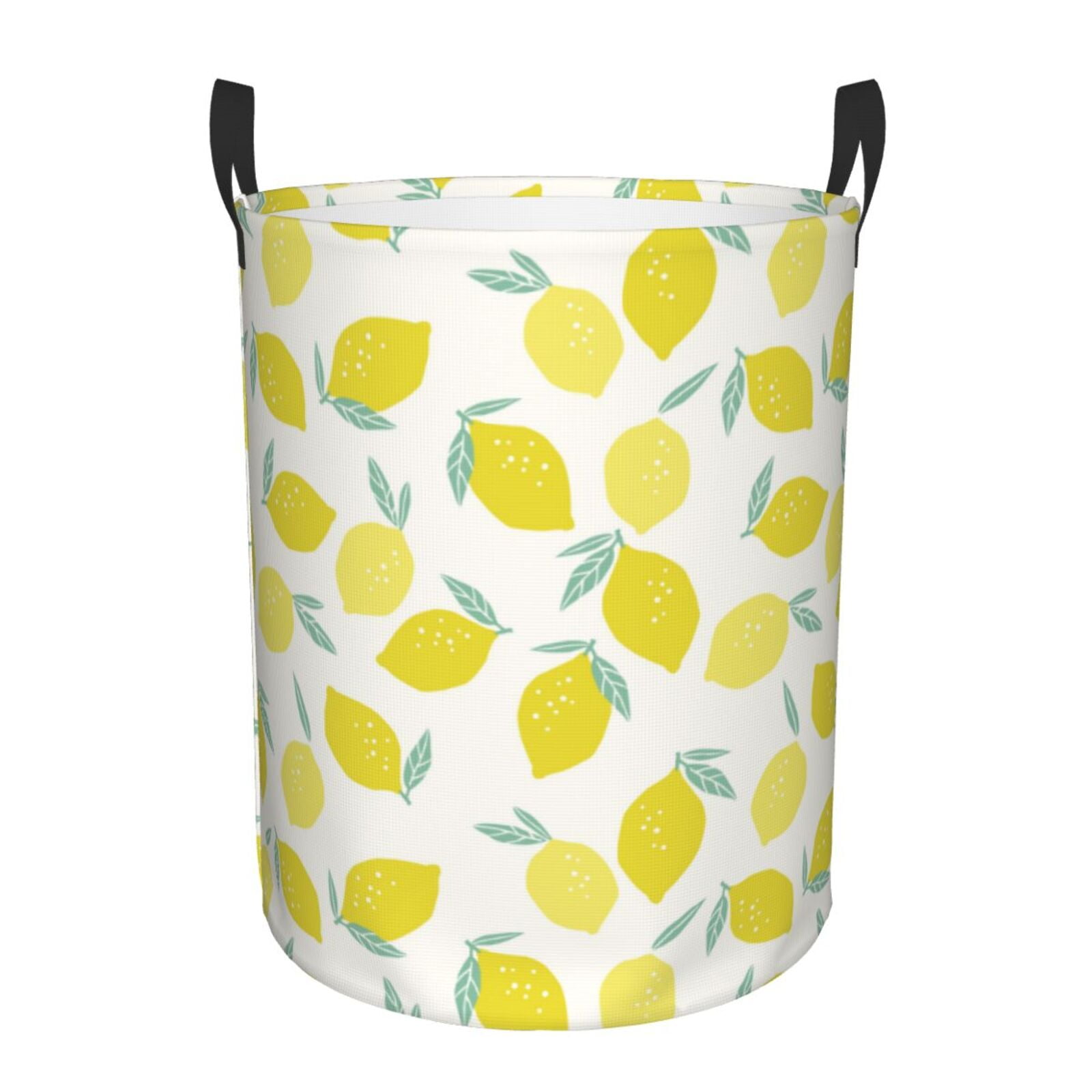 Laundry Basket, Cute Yellow Lemon Waterproof Laundry Hamper With ...