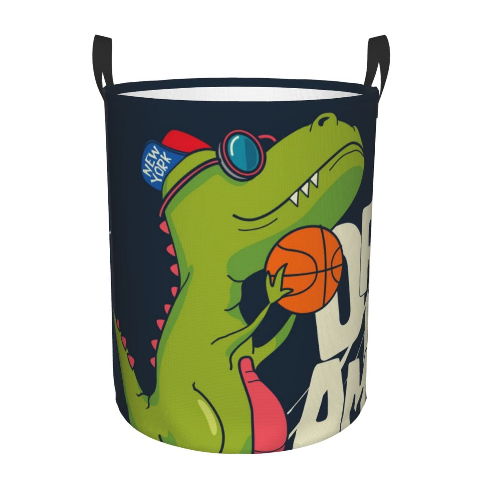 Laundry Basket, Dinosaur Basketball Player Waterproof Laundry Hamper ...