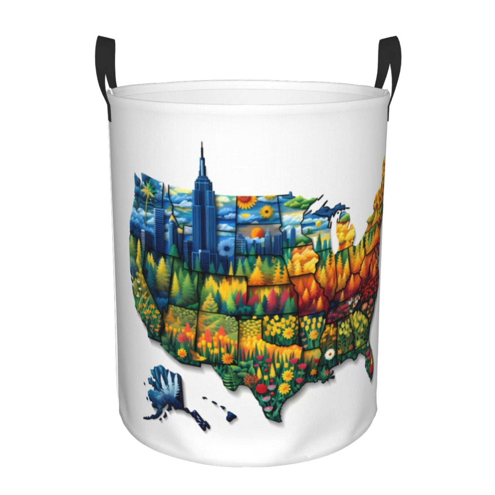 Laundry Basket, Dirty Clothes Hamper, Waterproof Laundry Bag Washing ...