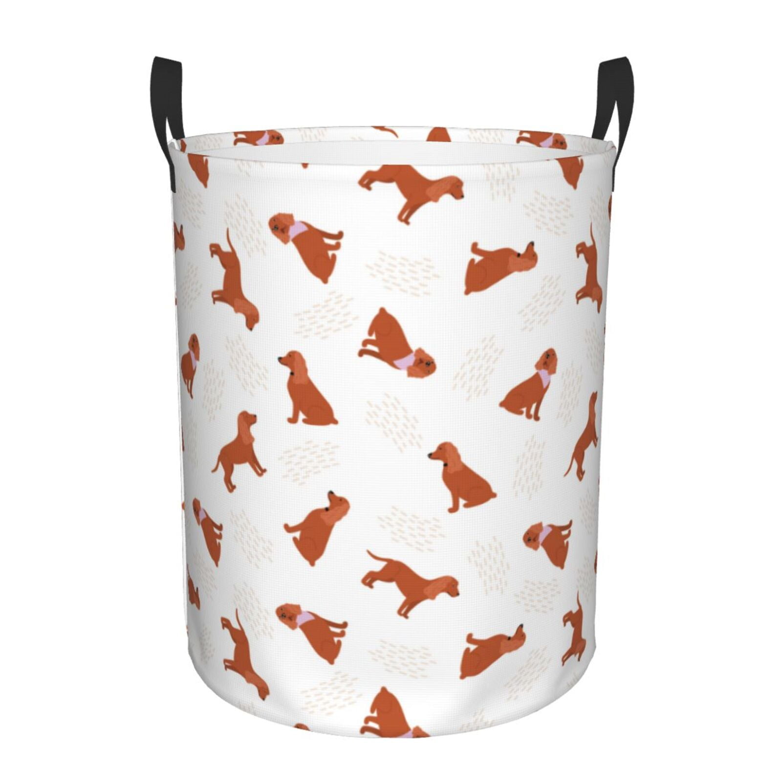 Laundry Basket, Dog Cool Puppy Waterproof Laundry Hamper With Padded ...