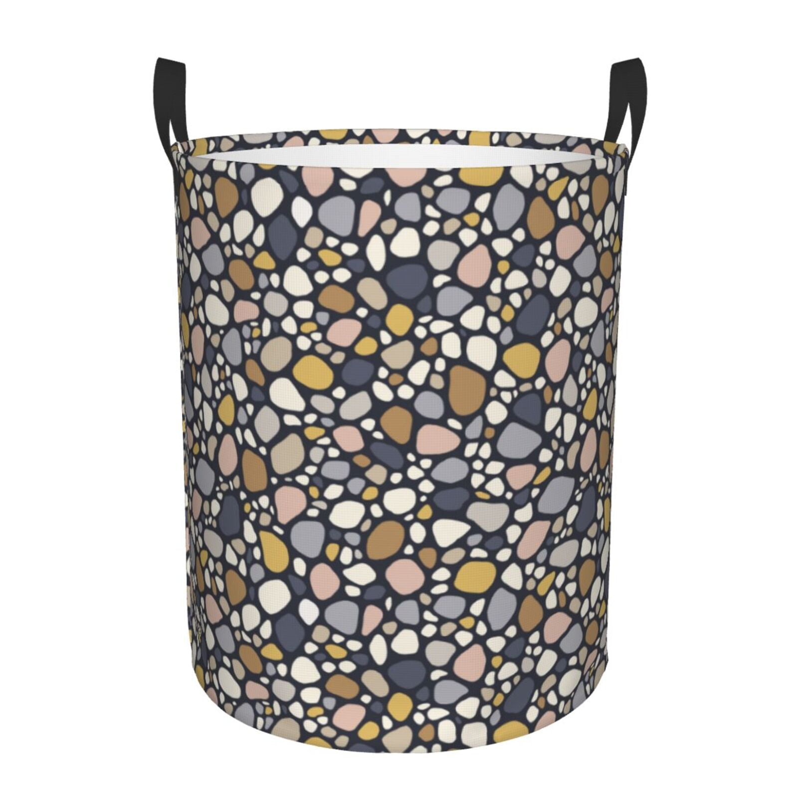 Laundry Basket, Doodle Sea Pebbles Waterproof Laundry Hamper With ...