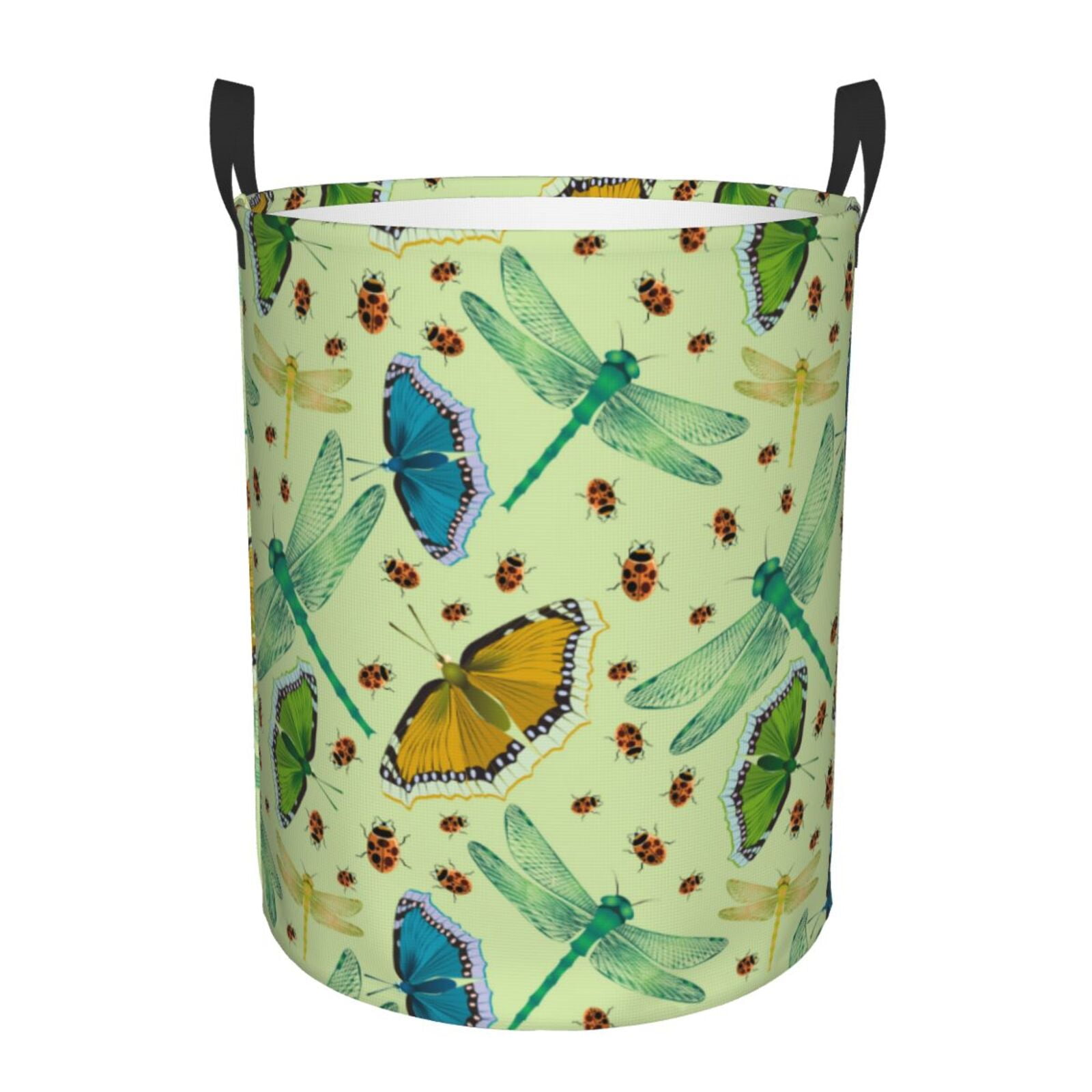 Laundry Basket, Dragonfly Butterfly Ladybird Waterproof Laundry Hamper ...