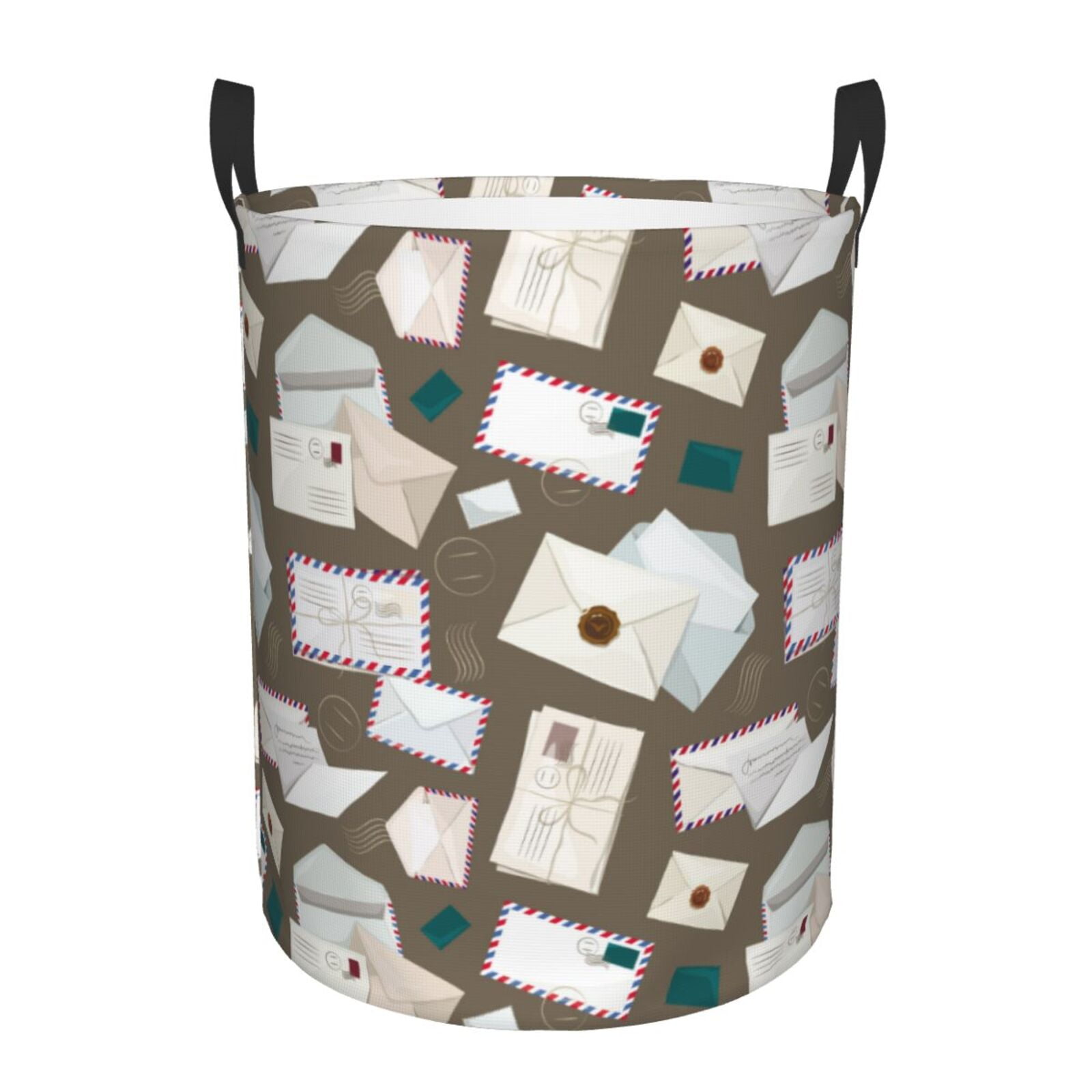 Laundry Basket, Envelope Pattern Travel Waterproof Laundry Hamper With ...