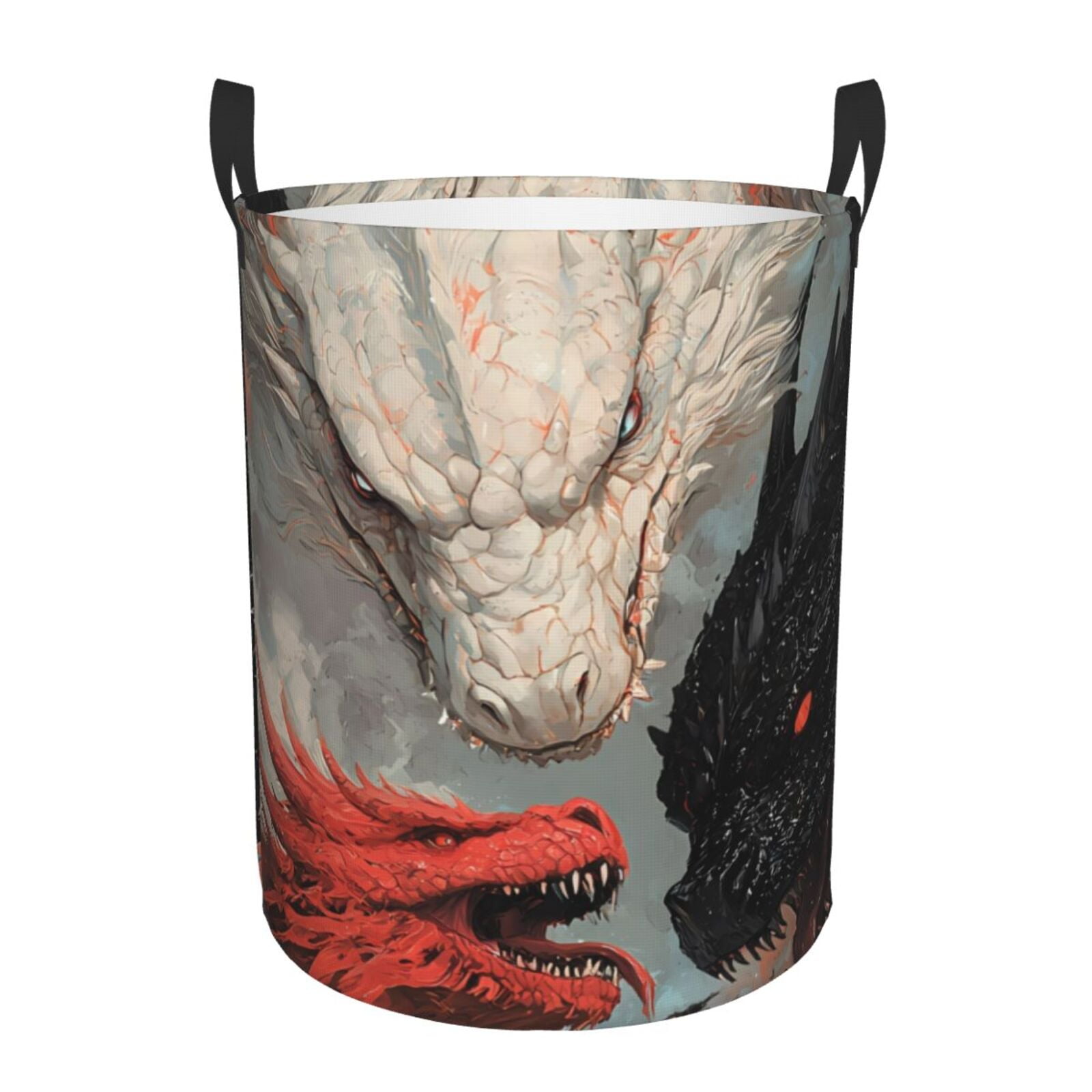 Laundry Basket - Epic Dragon Showdown Waterproof Laundry Hamper with ...