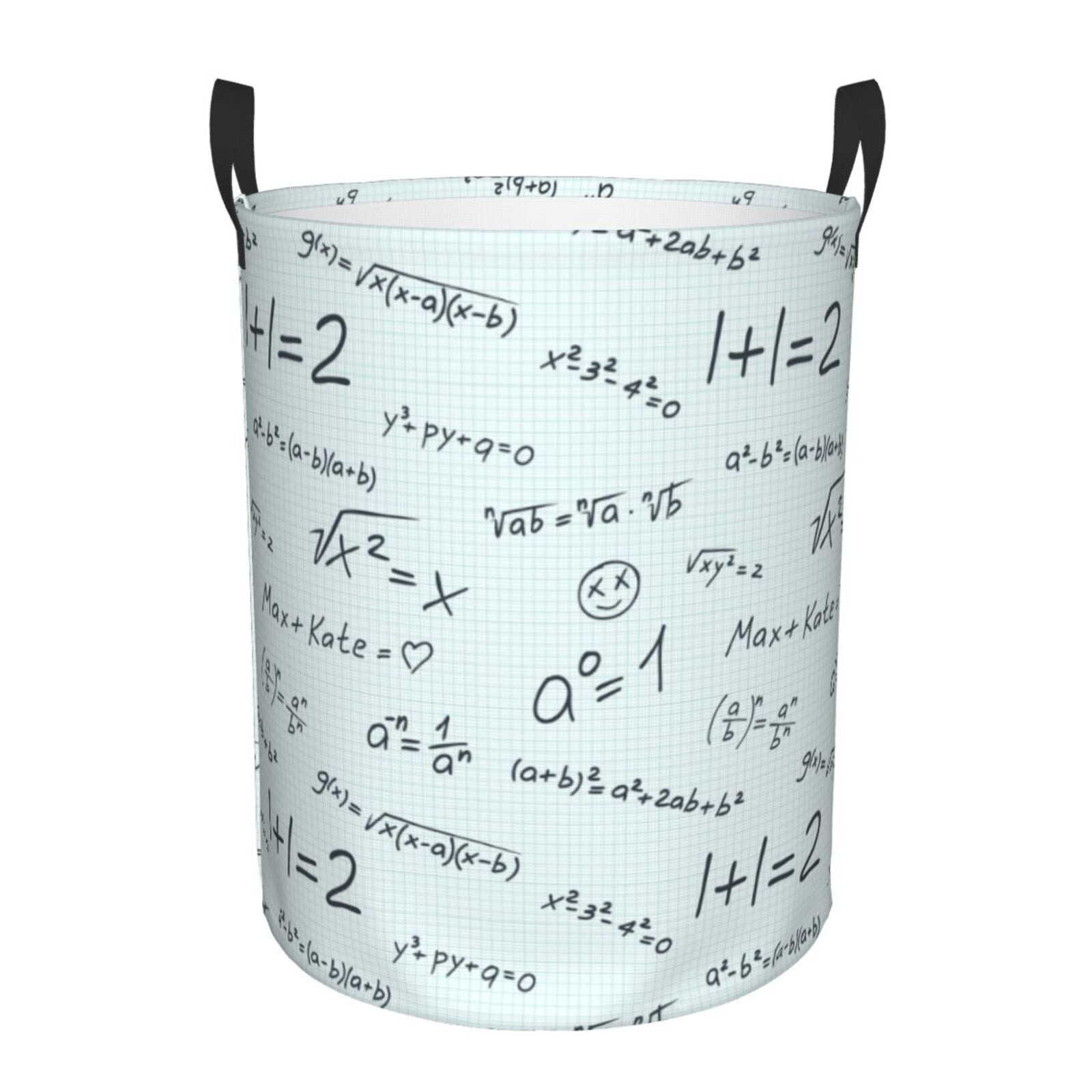 Laundry Basket, Equation Formula Math Print Waterproof Laundry Hamper ...