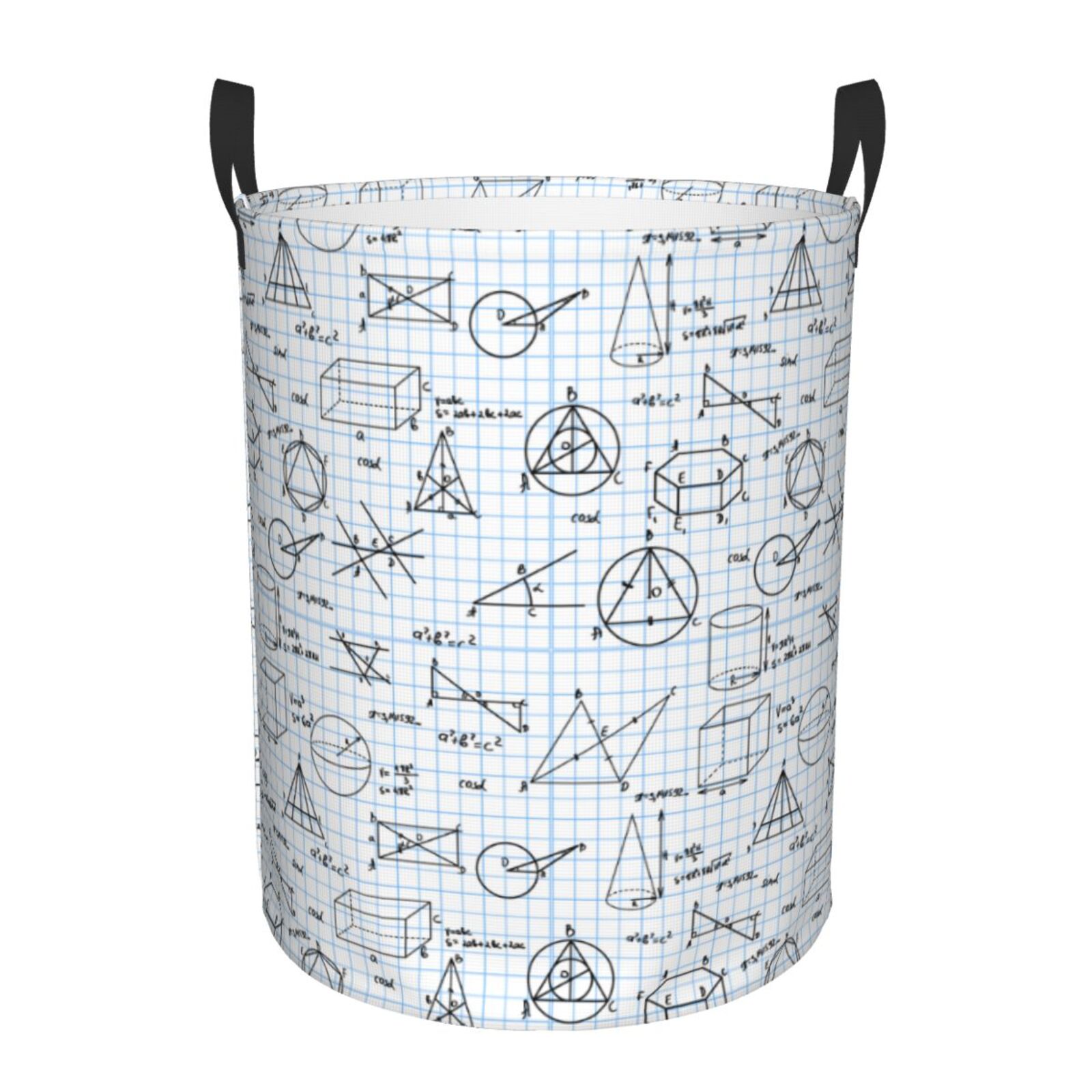 Laundry Basket, Equation Math Waterproof Laundry Hamper With Handles ...