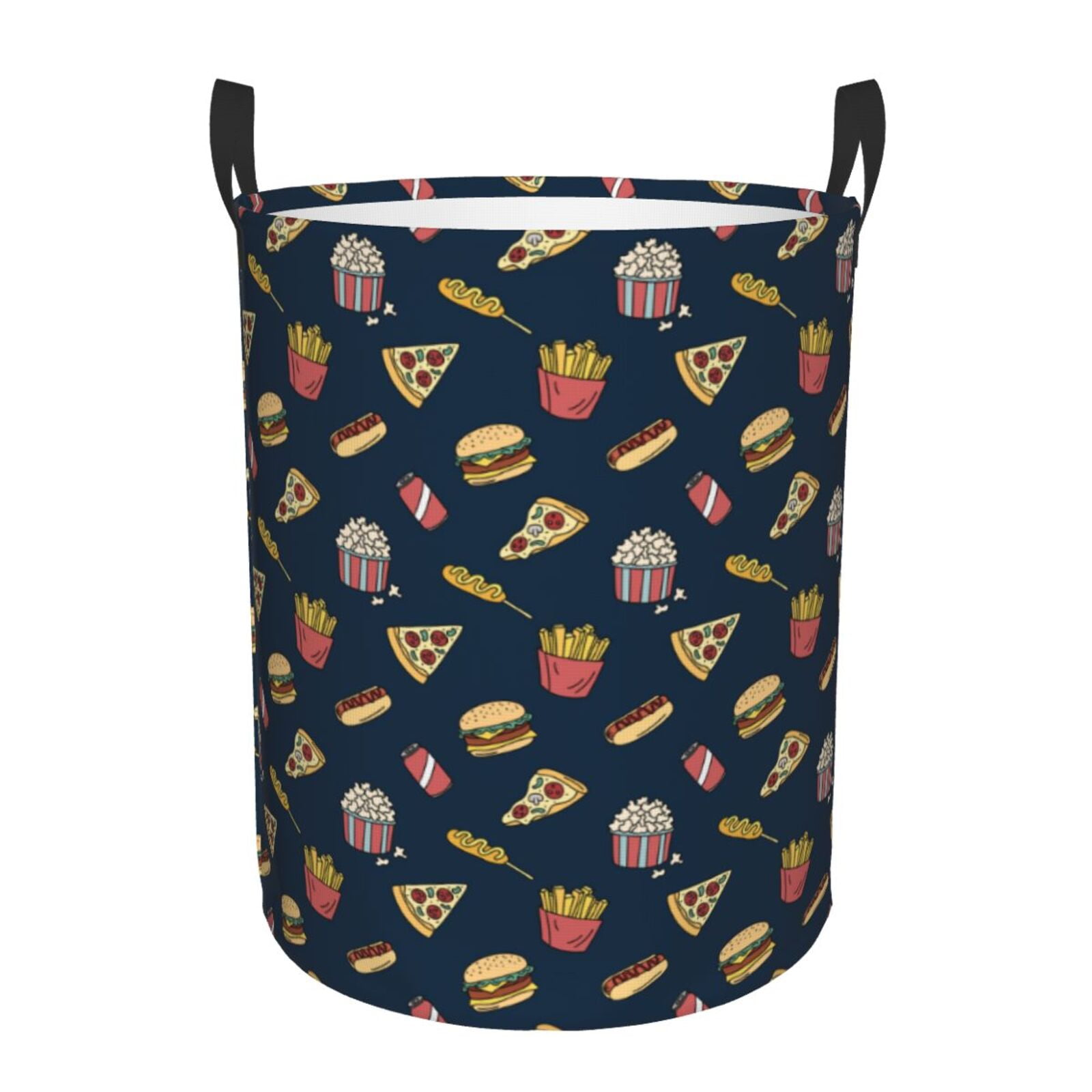Laundry Basket, Fast Food Waterproof Laundry Hamper With Padded Handles ...