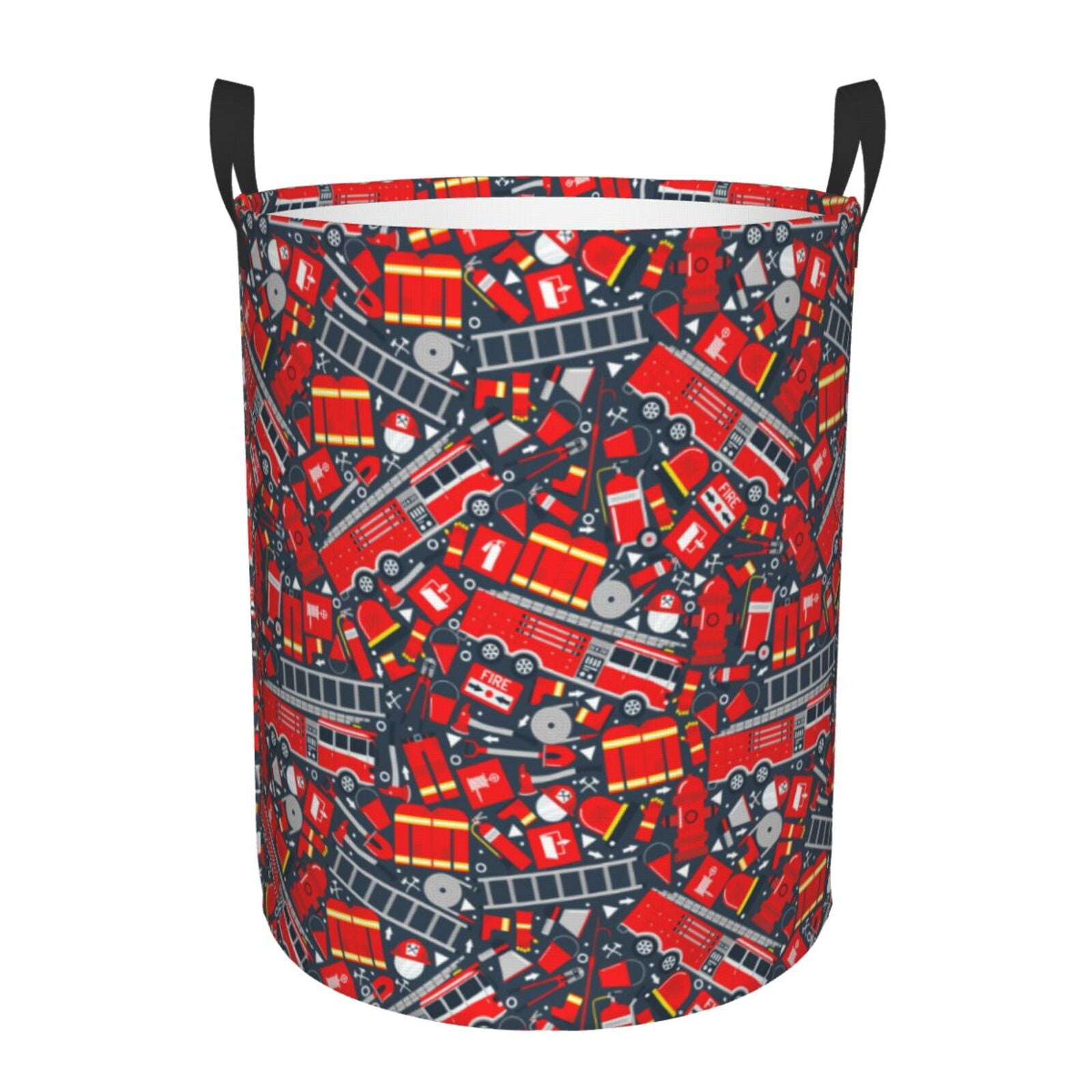 Laundry Basket, Fire Sign Waterproof Laundry Hamper With Padded Handles ...