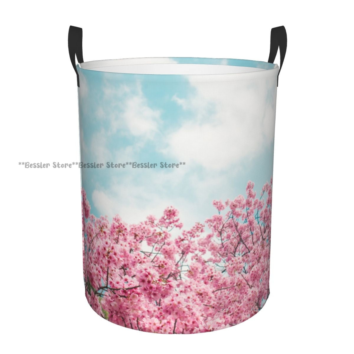 Laundry Basket Floral Sakura Tree Branches Japanese Cherry Blossom ...