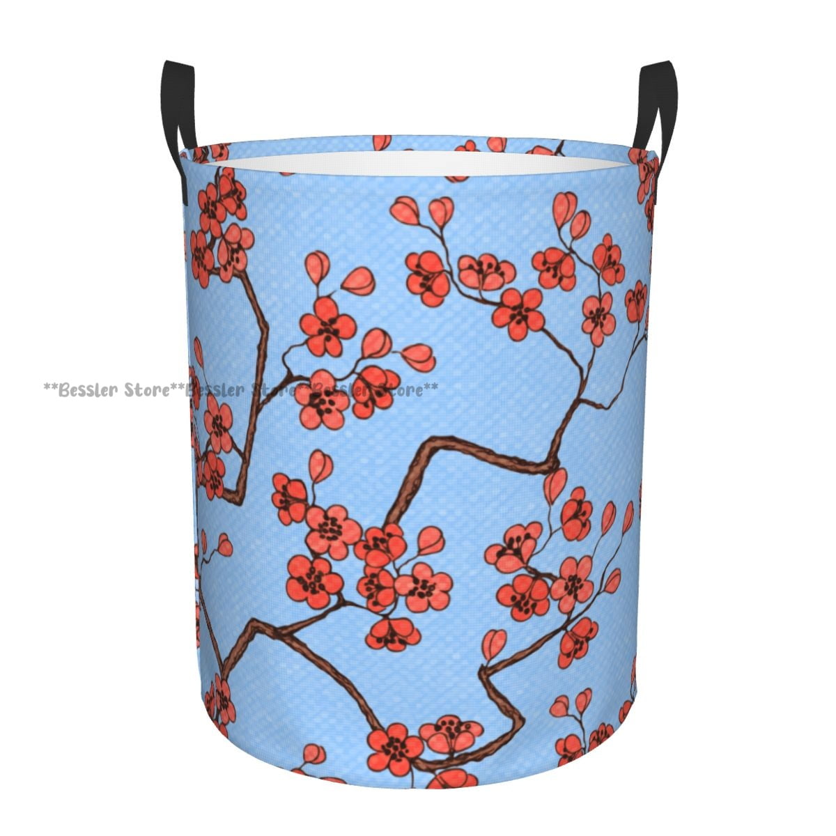 Laundry Basket Floral Sakura Tree Branches Japanese Cherry Blossom ...