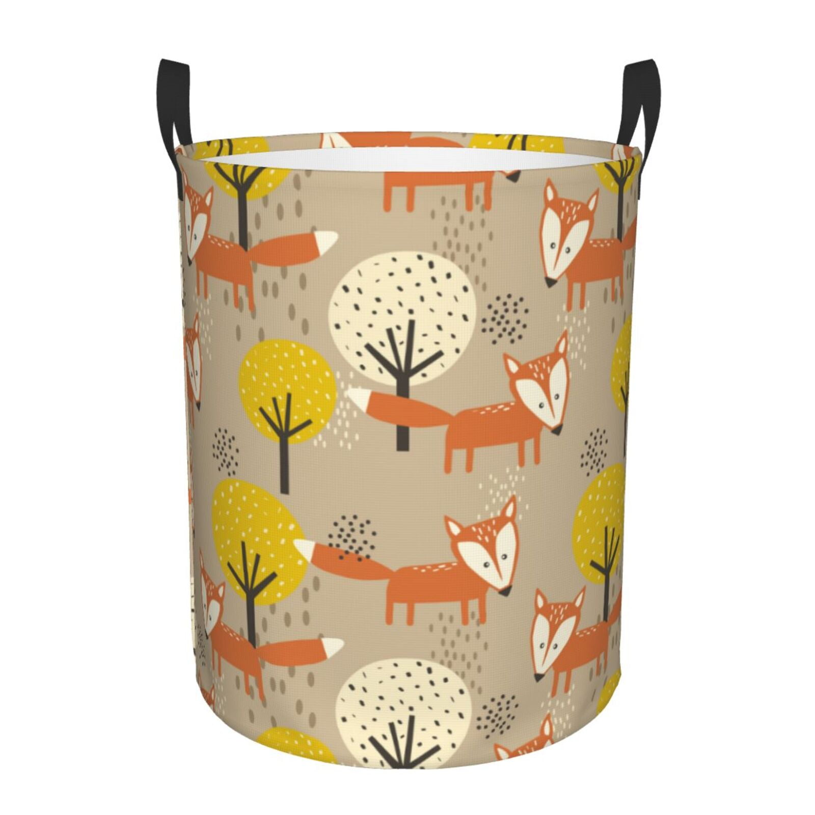 Laundry Basket, Forest Fox Waterproof Laundry Hamper With Padded ...