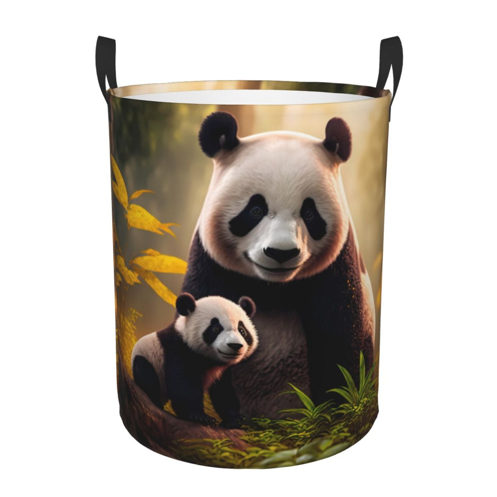 Laundry Basket, Forest Panda Waterproof Laundry Hamper With Padded ...