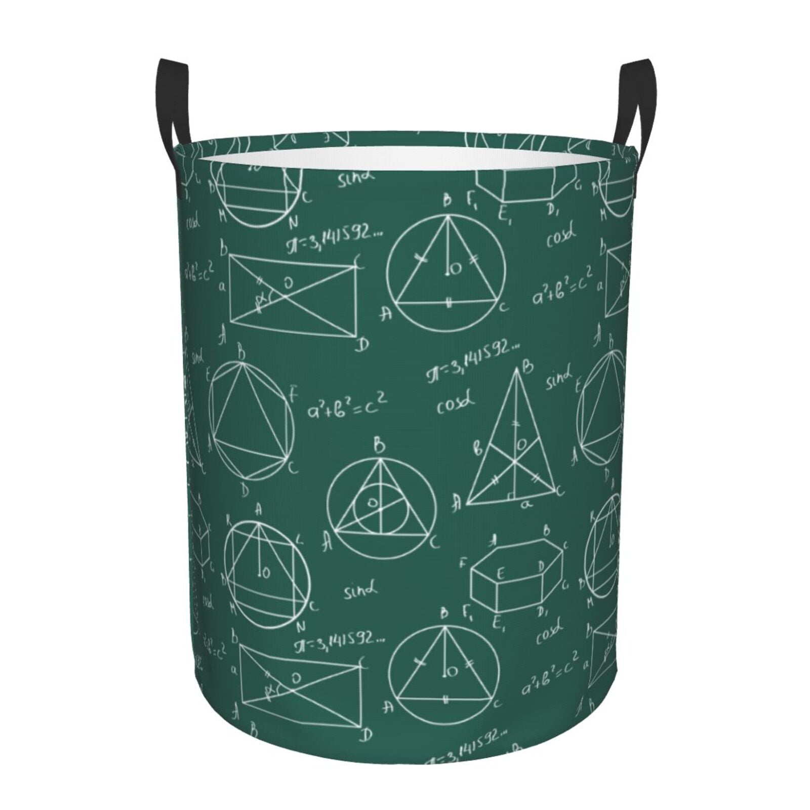 Laundry Basket, Formula Math Print Waterproof Laundry Hamper With ...