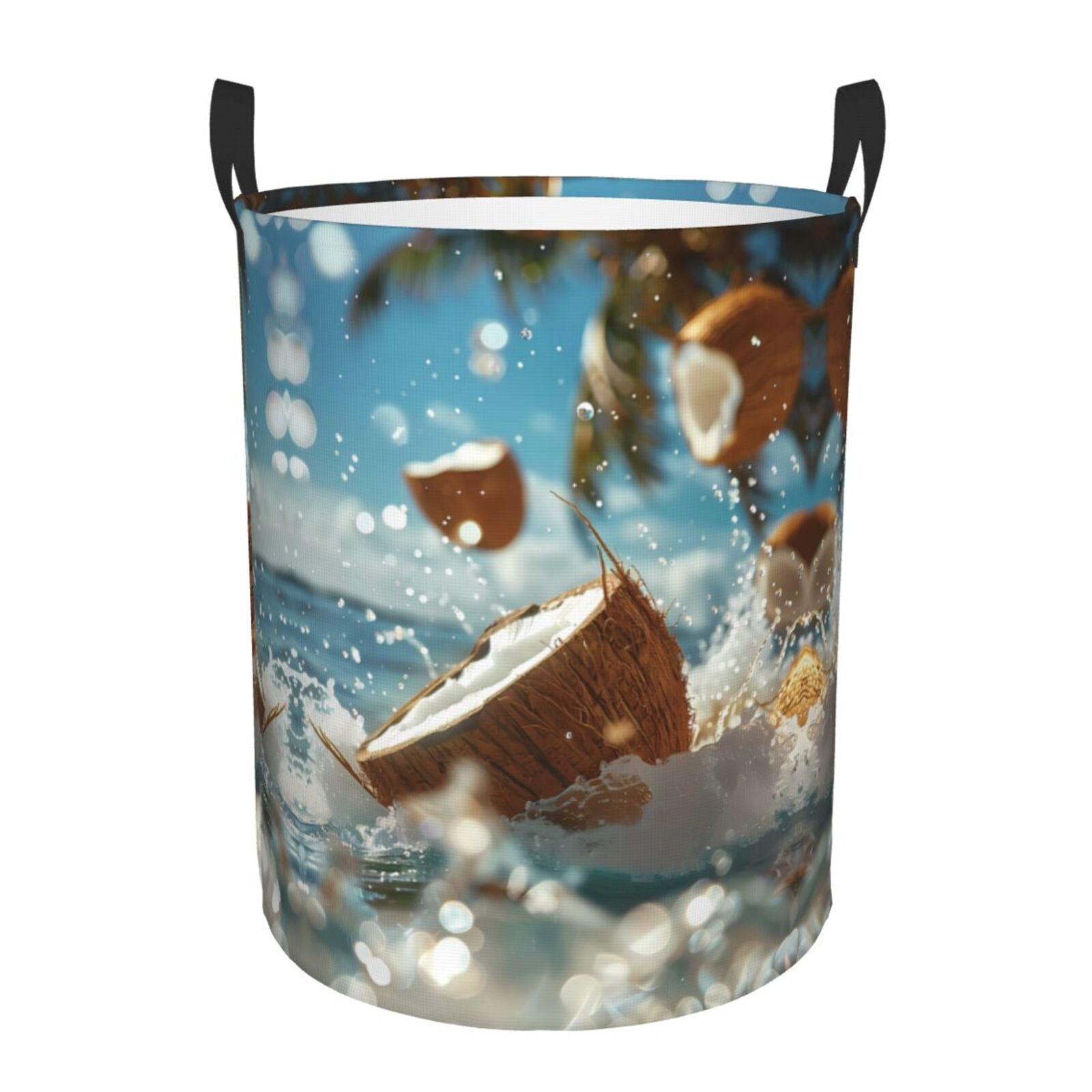 Laundry Basket, Fresh Coconut Splash Laundry Hamper Waterproof Laundry ...