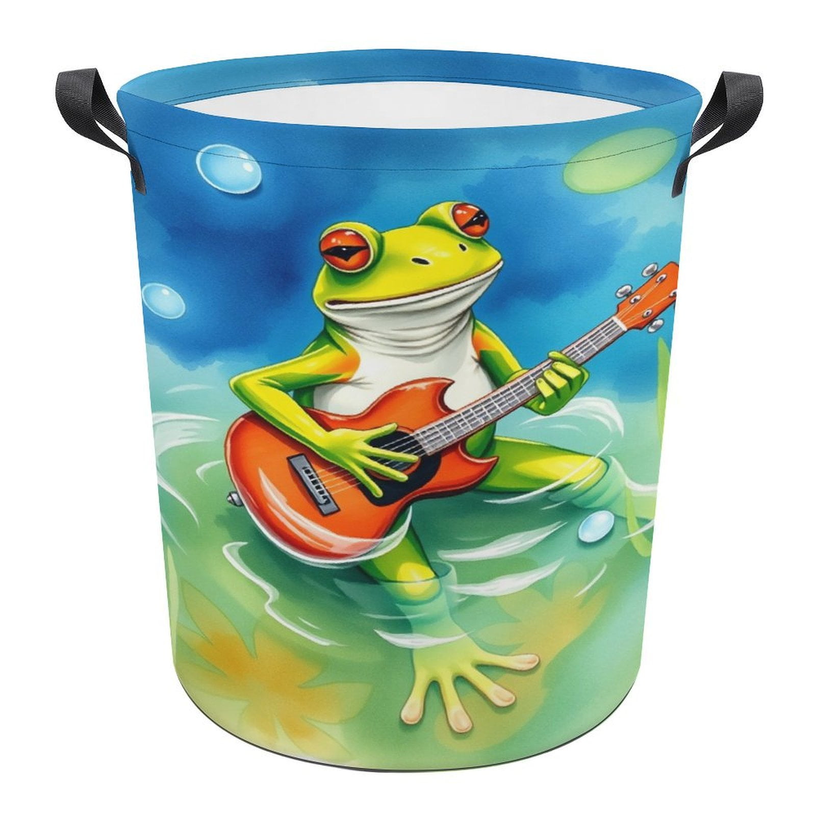 Laundry Basket Frog in The Pond Foldable Clothes Hamper for Nursery ...