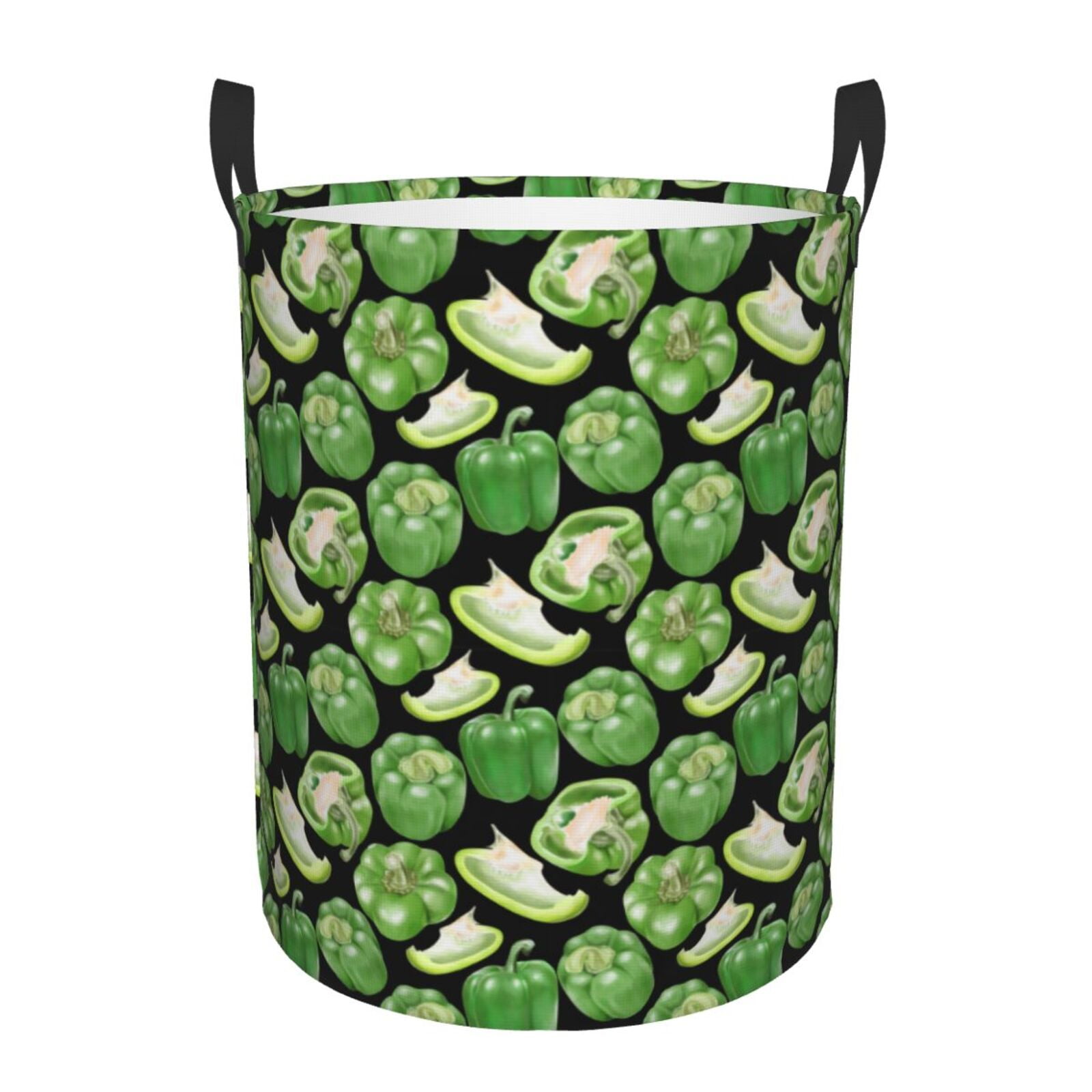 Laundry Basket, Funny Bell Pepper Print Waterproof Laundry Hamper With ...