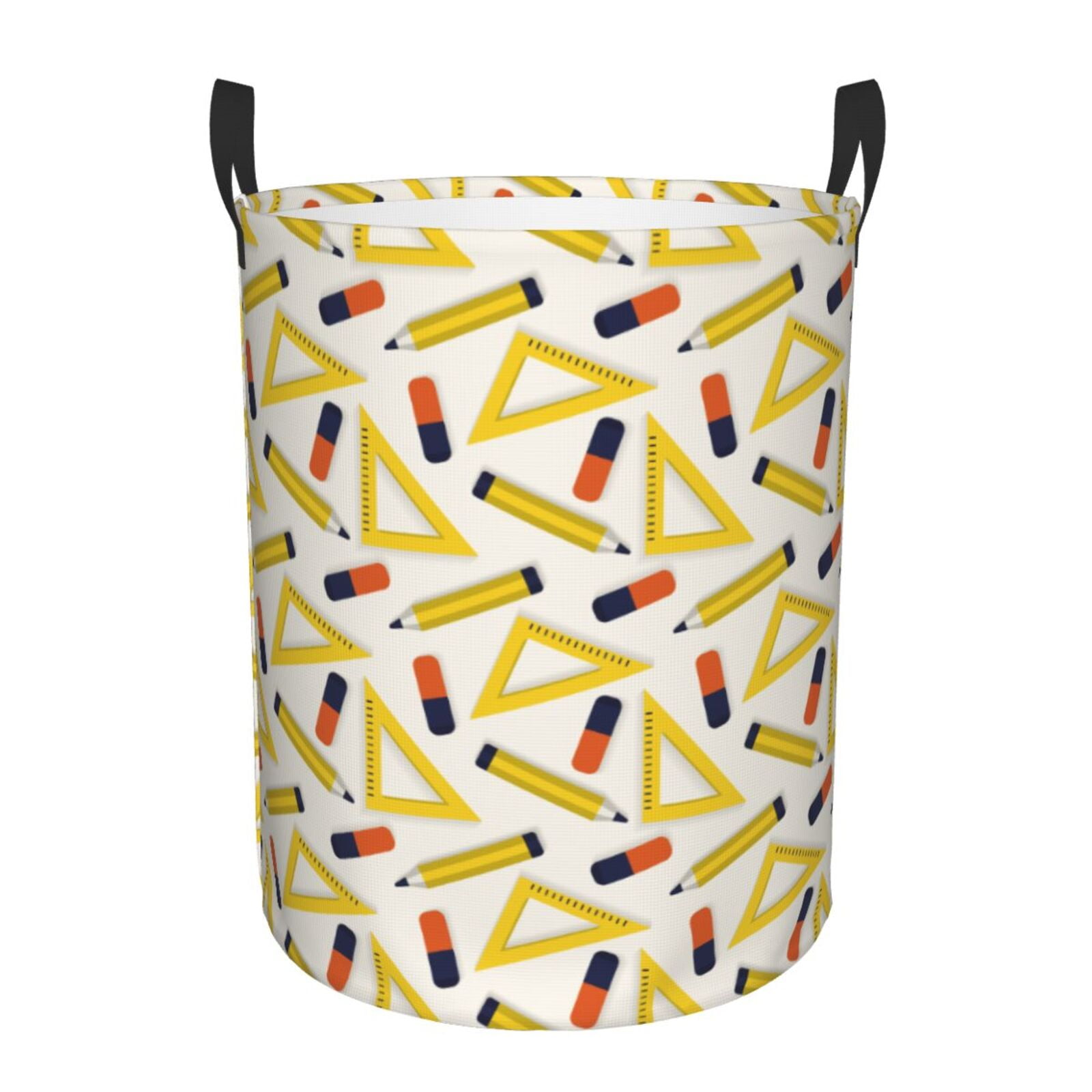 Laundry Basket, Funny Ruler Pencil Print Waterproof Laundry Hamper With ...