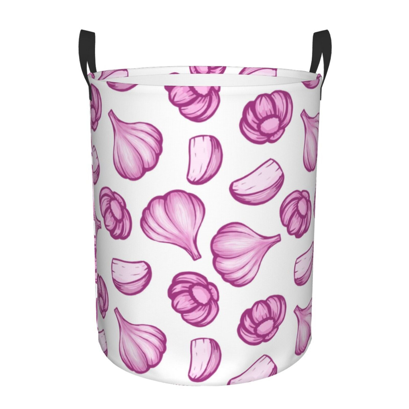 Laundry Basket, Garlic Cloves Purple Waterproof Laundry Hamper With ...