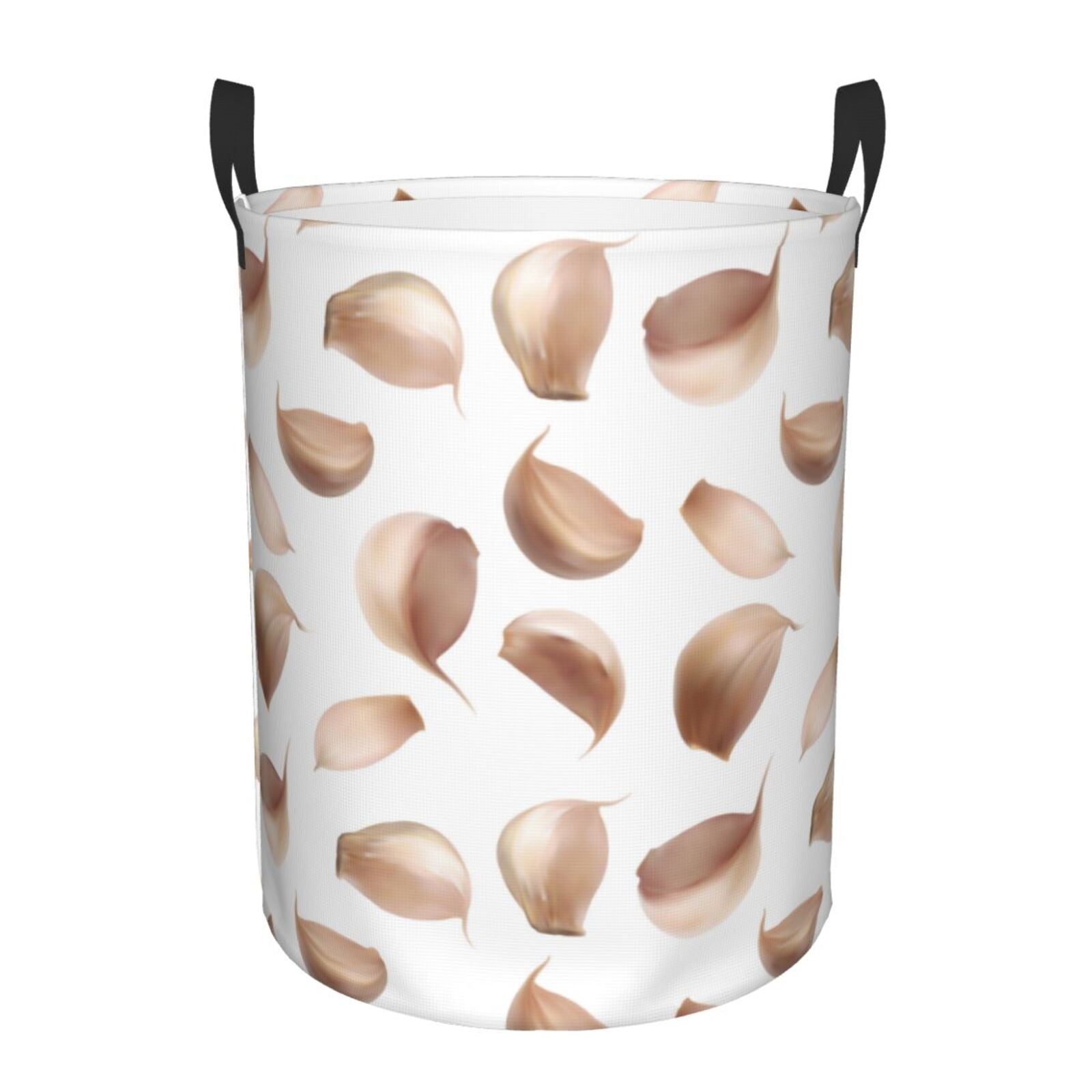 Laundry Basket, Garlic Cloves White Waterproof Laundry Hamper With ...