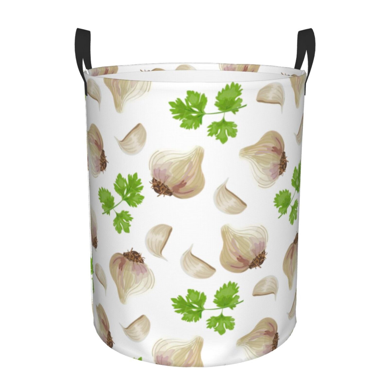 Laundry Basket, Garlic Coriander Pattern Waterproof Laundry Hamper With ...