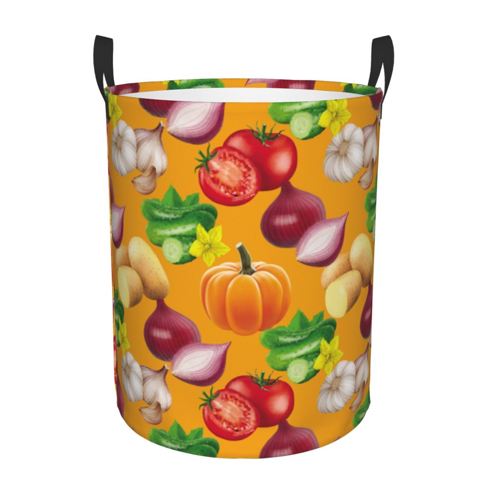 Laundry Basket, Garlic Onion Pumpkin Potato Waterproof Laundry Hamper ...