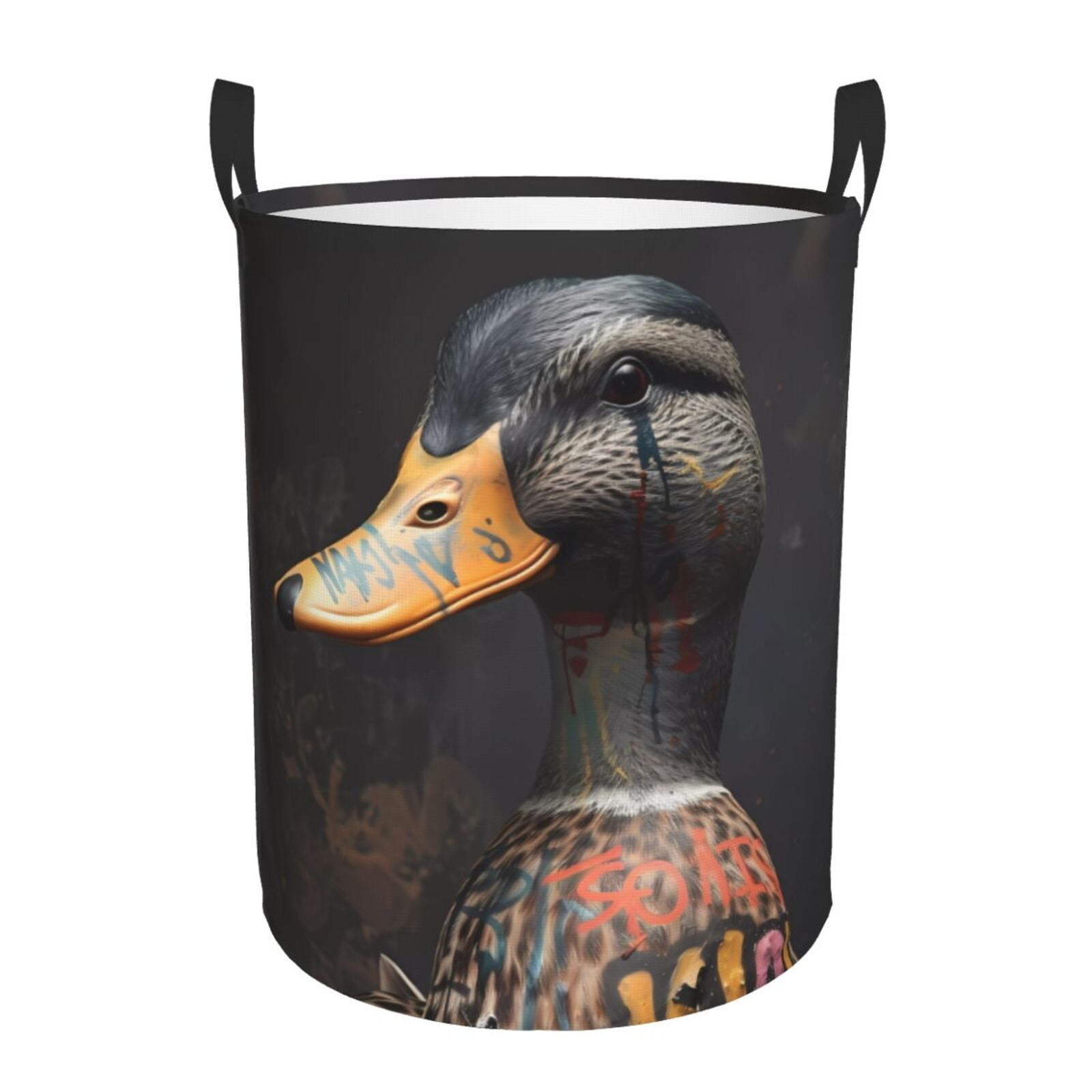 Laundry Basket, Graffiti Cool Duck Waterproof Laundry Hamper With ...