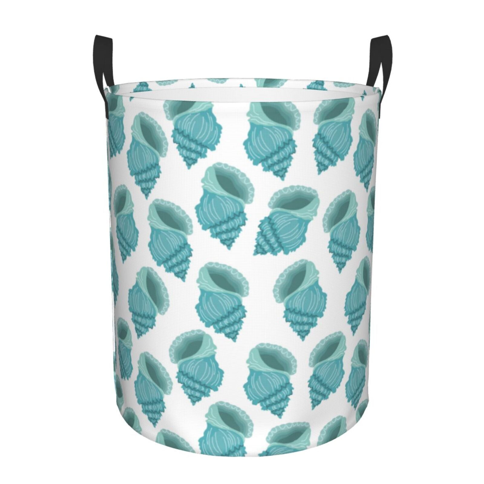 Laundry Basket, Green Conch Waterproof Laundry Hamper With Padded ...