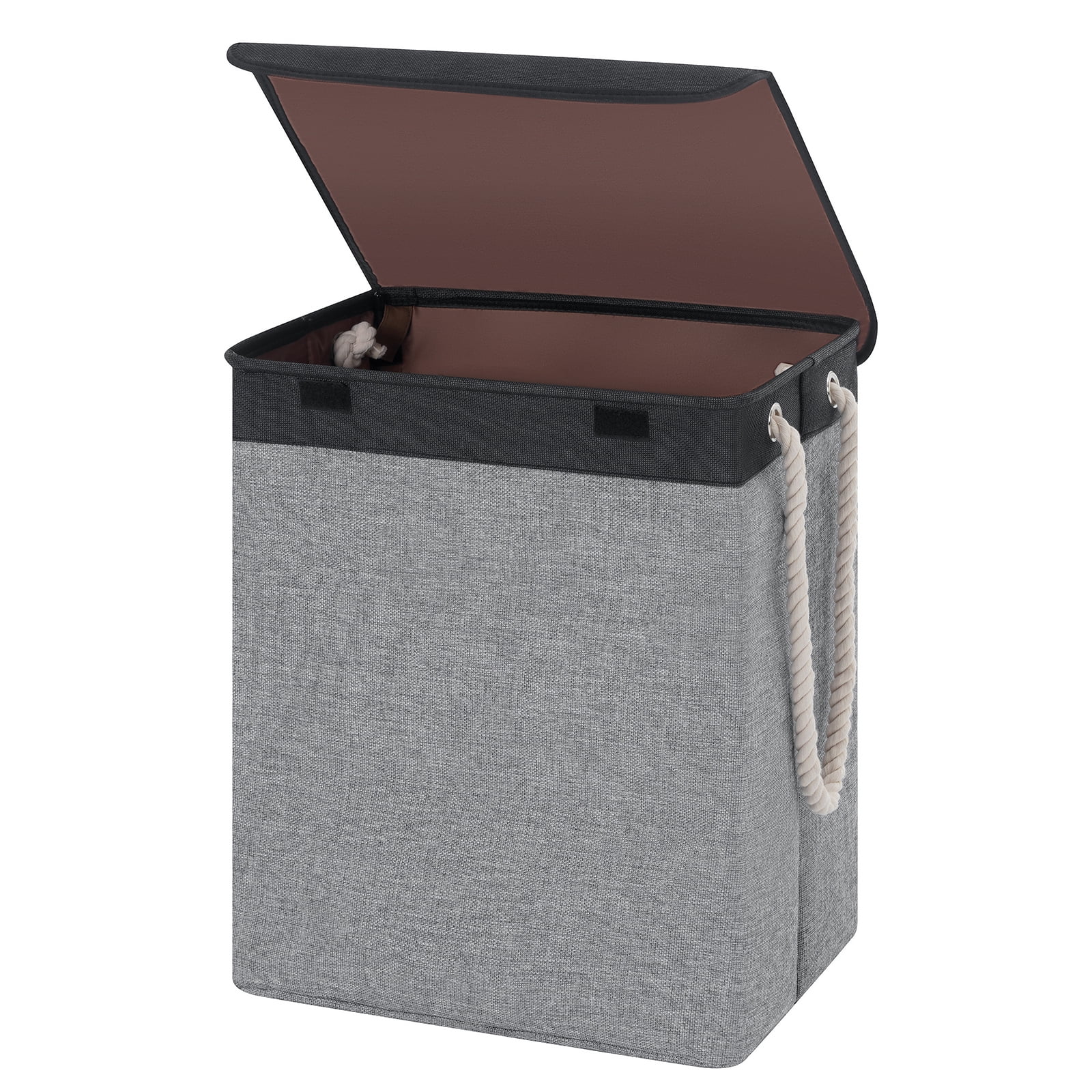 Laundry Basket HONEIER Laundry Hamper with Lid 67L Collapsible Laundry ...