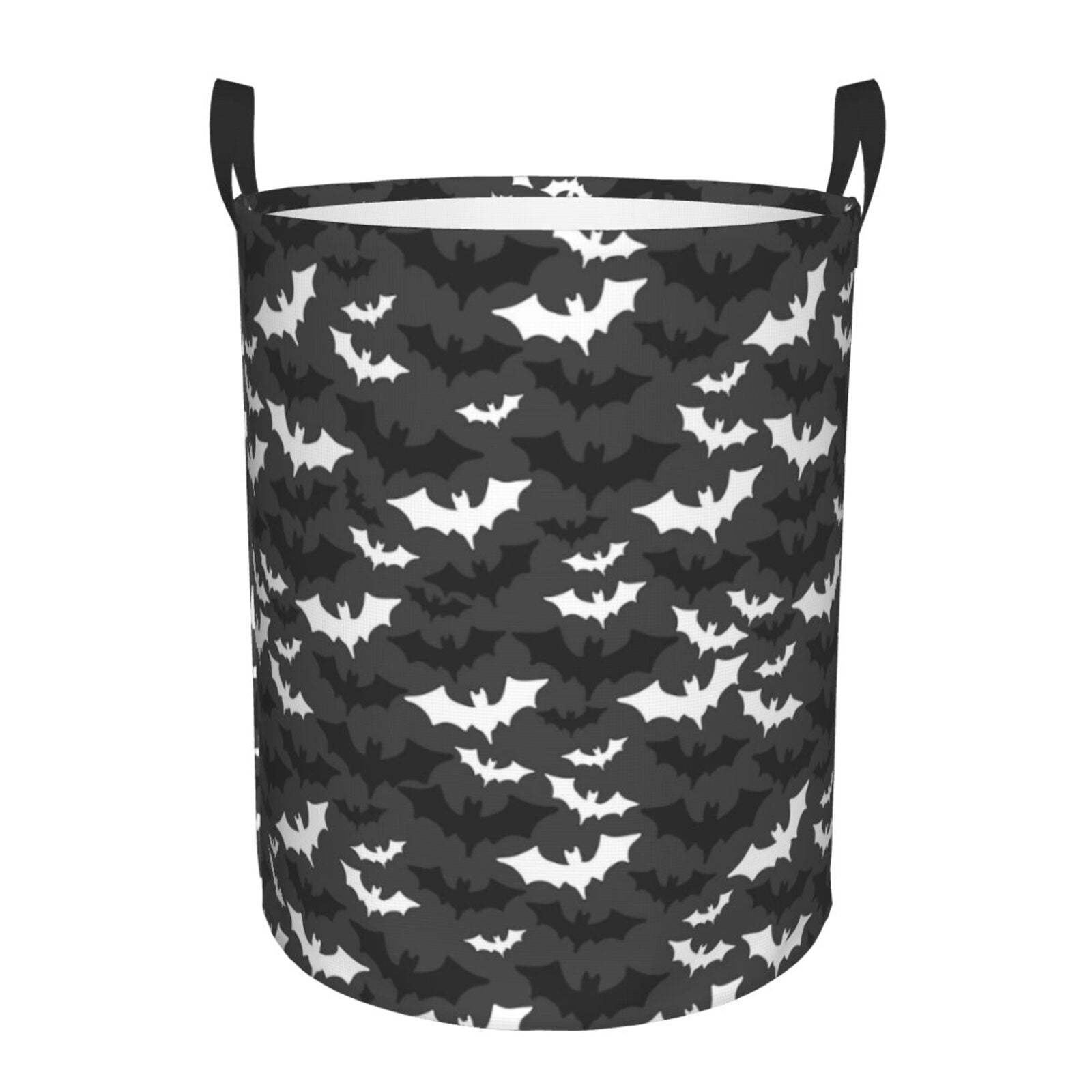 Laundry Basket, Halloween Bats grey cool Laundry Hamper Waterproof ...