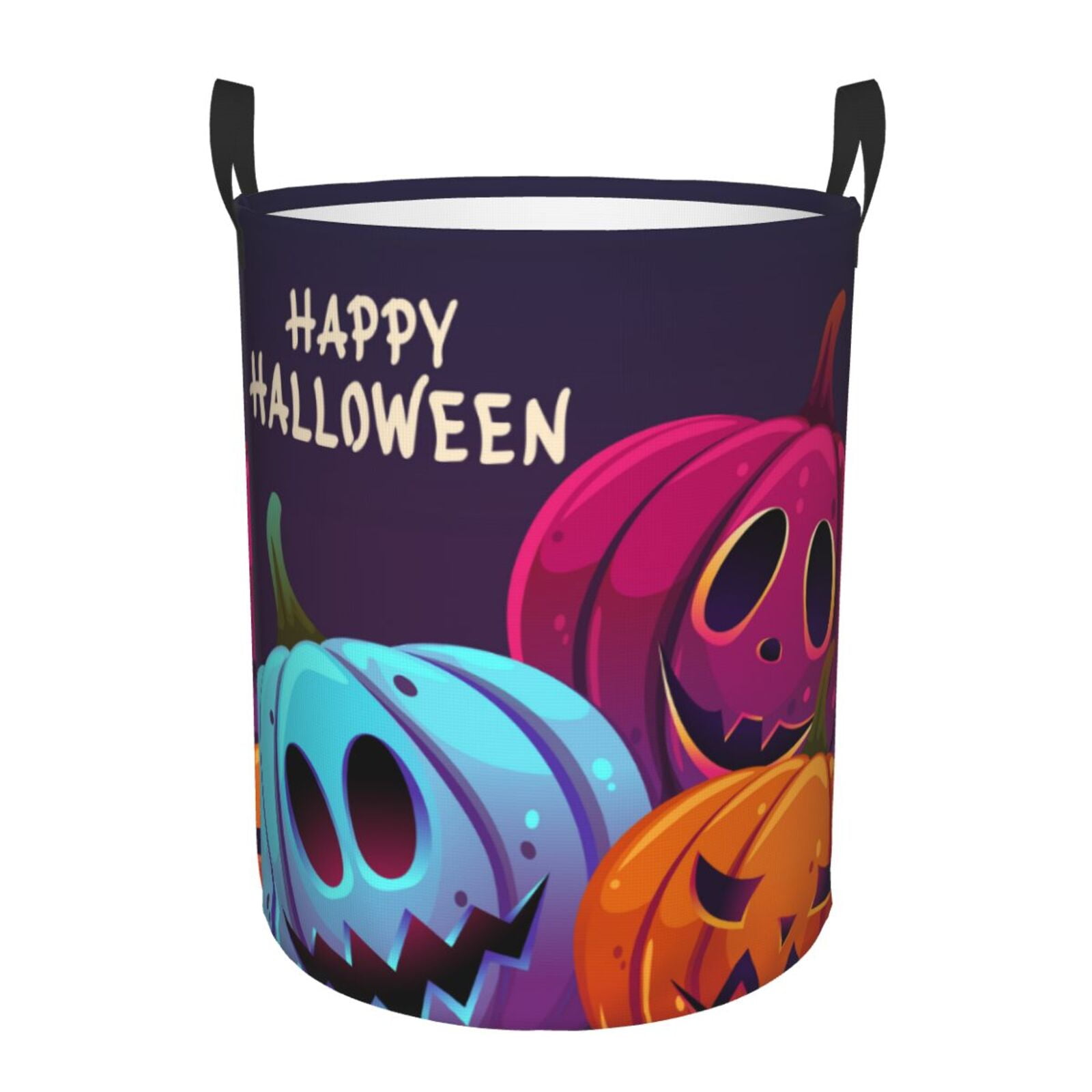 Laundry Basket, Halloween Colorful Pumpkin A Laundry Hamper Waterproof ...
