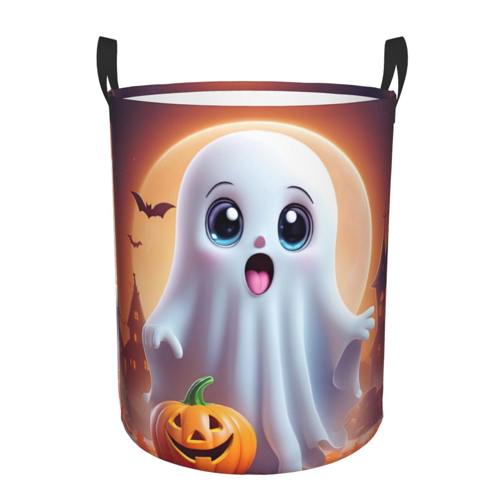 Laundry Basket, Halloween Cute Ghost Pumpkin Waterproof Laundry Hamper ...