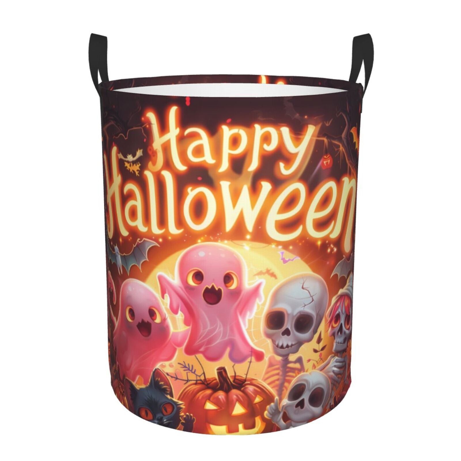 Laundry Basket, Halloween Cute Ghost Skull Laundry Hamper Waterproof ...
