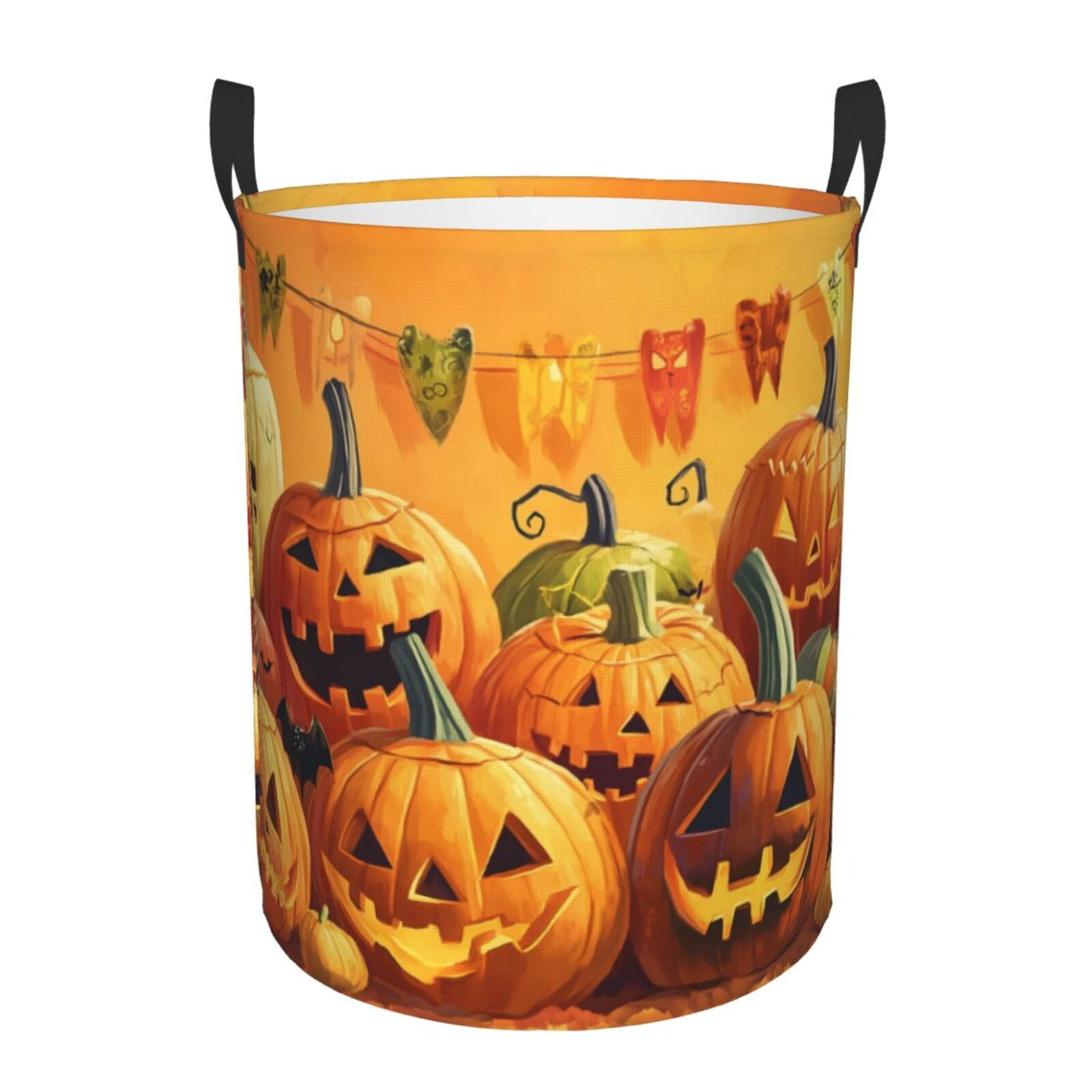 Laundry Basket, Halloween Cute Pumpkin A Waterproof Laundry Hamper with ...
