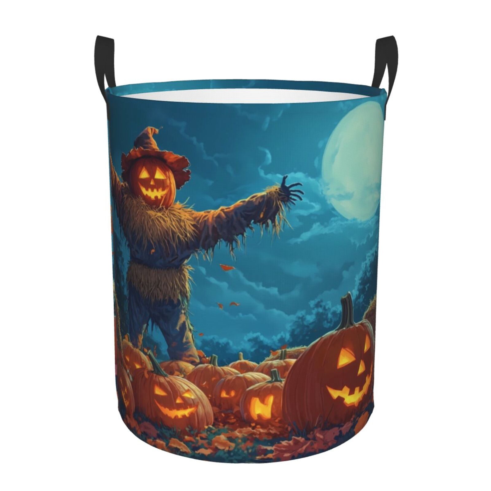Laundry Basket - Halloween Cute Pumpkin Scarecrow Waterproof Laundry ...