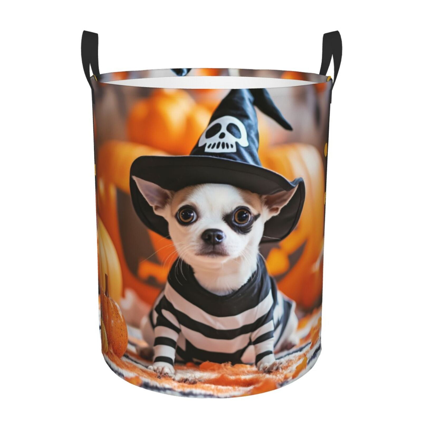 Laundry Basket, Halloween Cute Puppy Witch Hat Waterproof Laundry ...