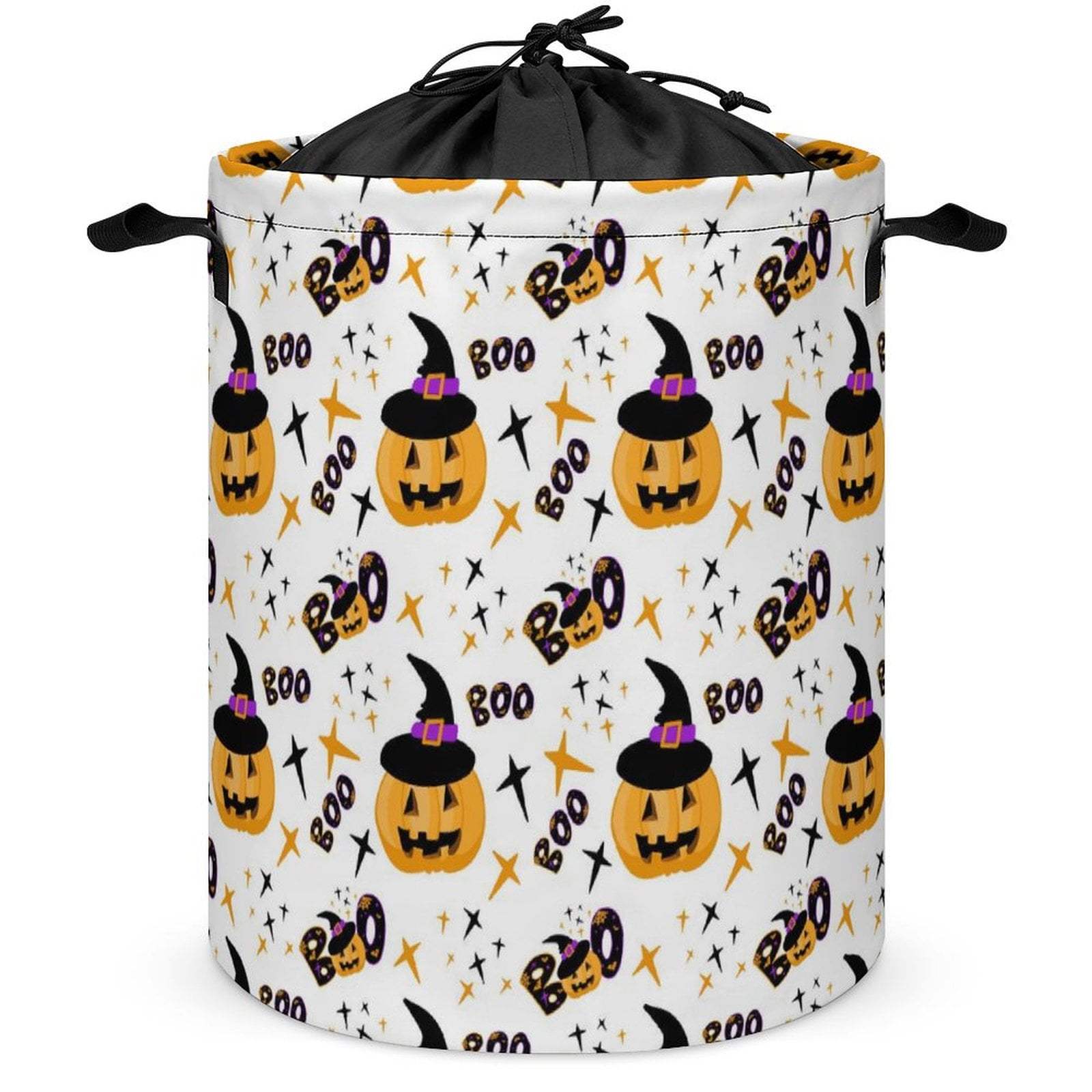 Laundry Basket - Halloween Pumpkin Hat Boo Waterproof Laundry Hamper ...
